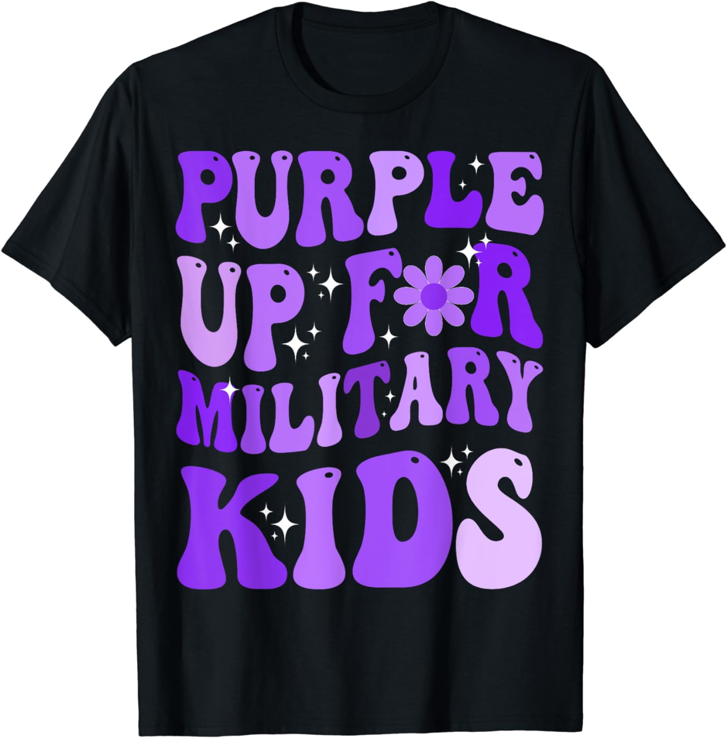 Purple Up For Military Kids Cool Month Of The Military Child T-Shirt ...