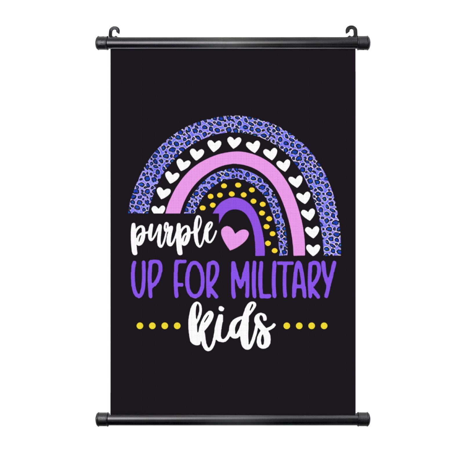 Purple Up Military Ki-ds Military Chi-ld Month Poster Wall Art Banner ...