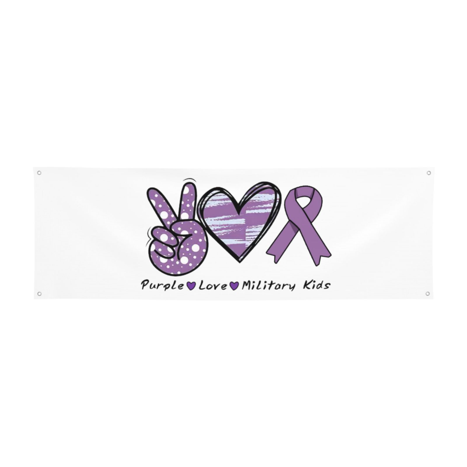 Purple Up Military Kids Military Child Month Large Banner Party ...