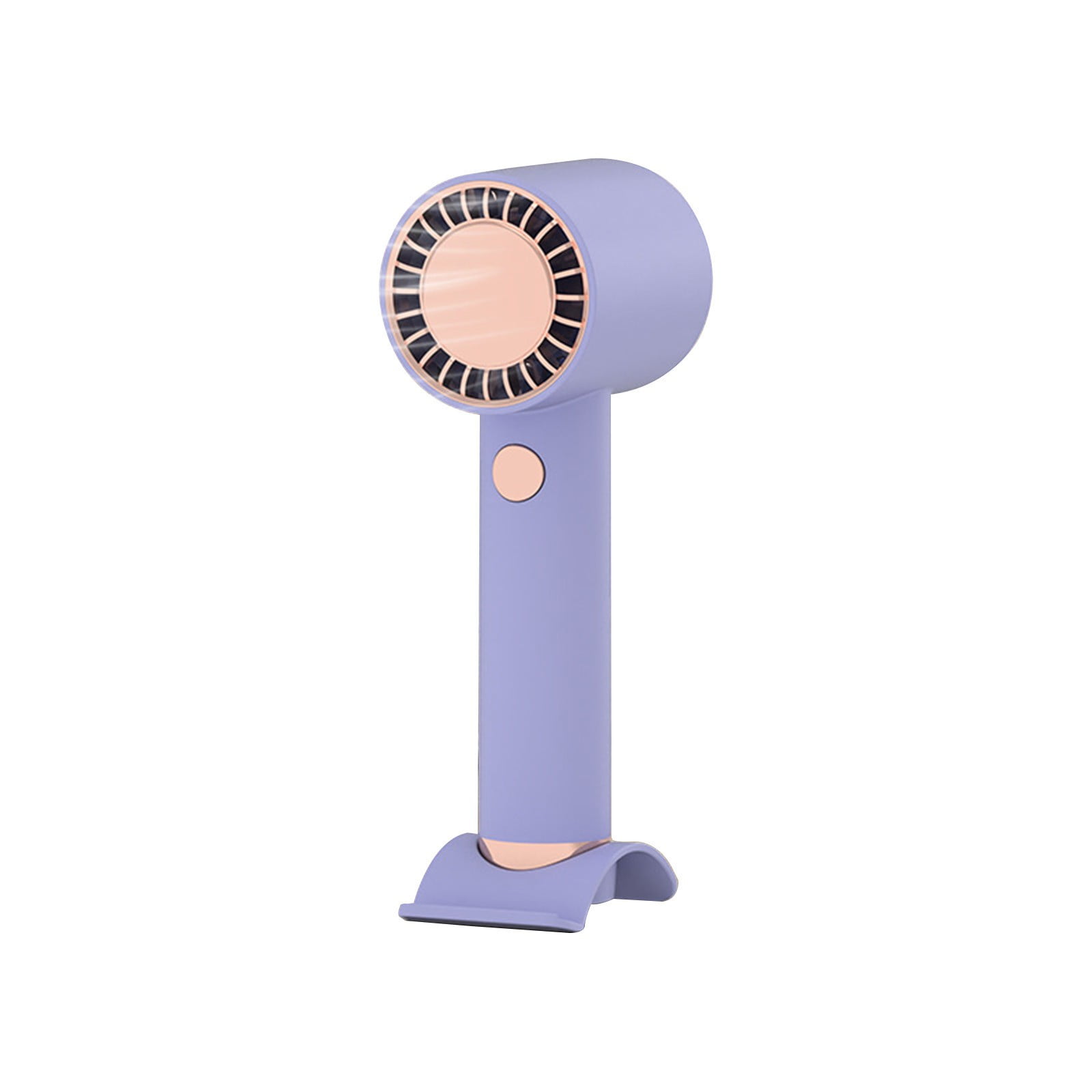 Purple Usb Powered Turbo Fan With Silent Operation And Handheld Design ...