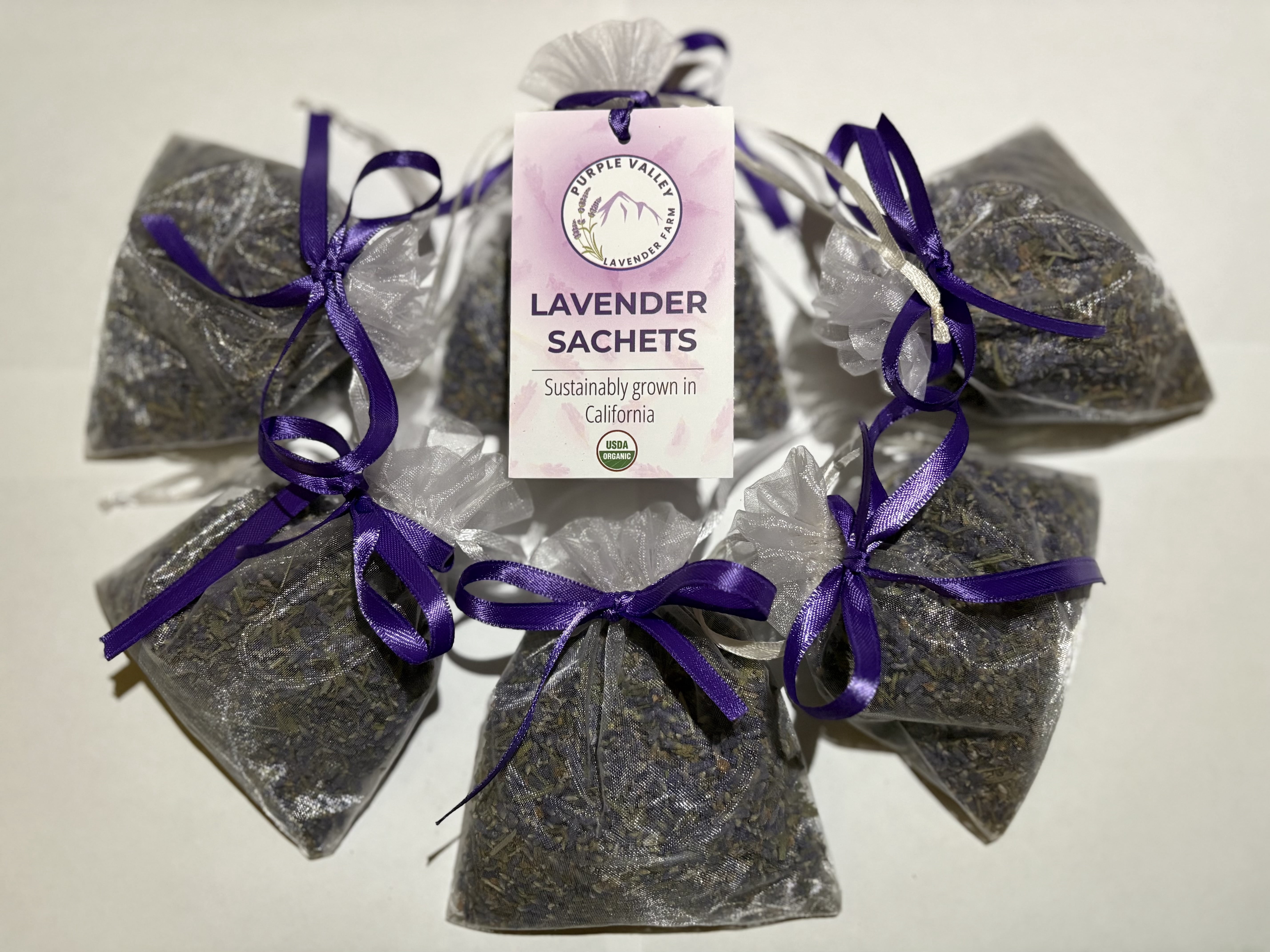 Organic Food-Grade Lavender Sachet Bags (3 Pack) from Purple Valley ...