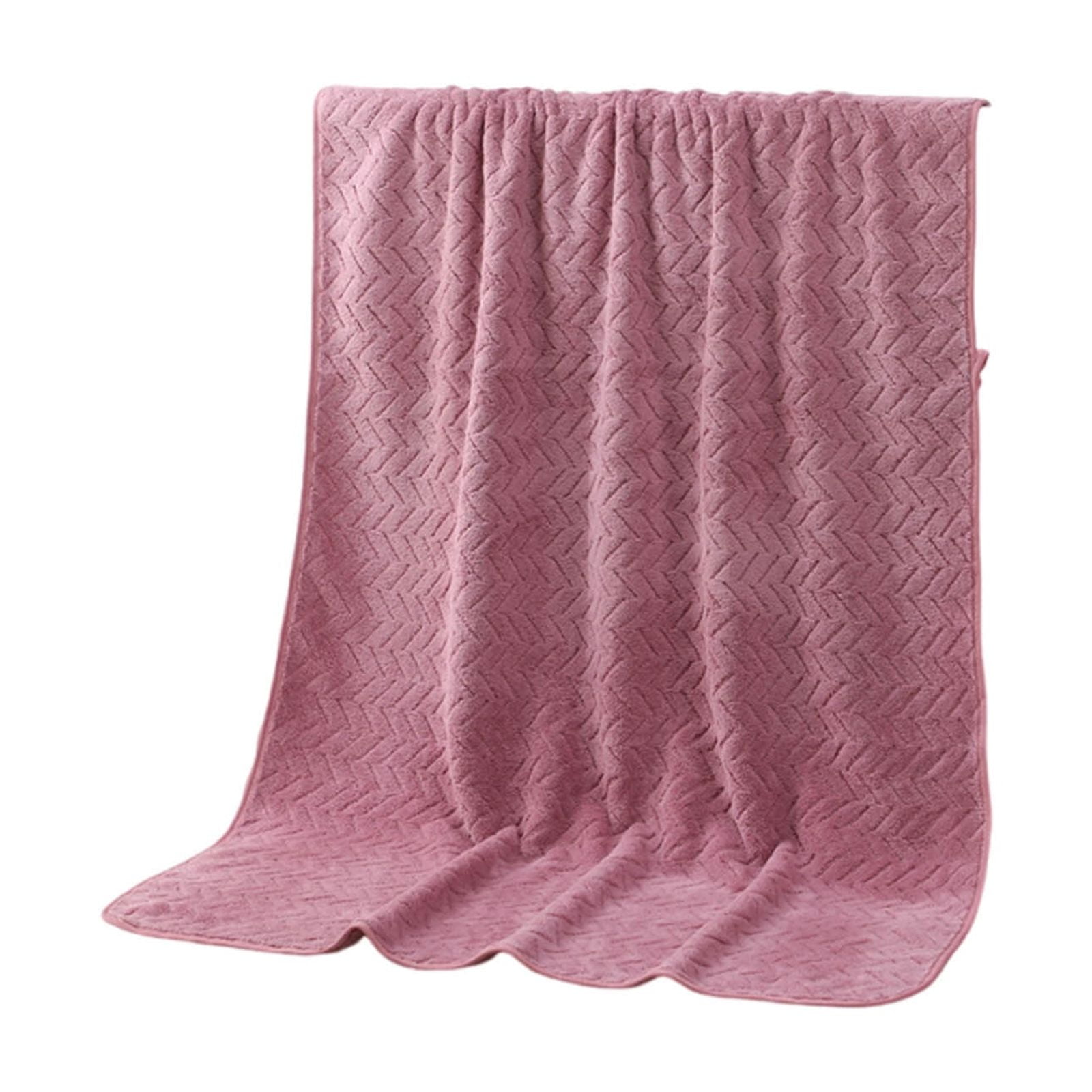 Purple Velvet Bath Towel With Super Absorbent, Quick Dry, Extra Thick ...