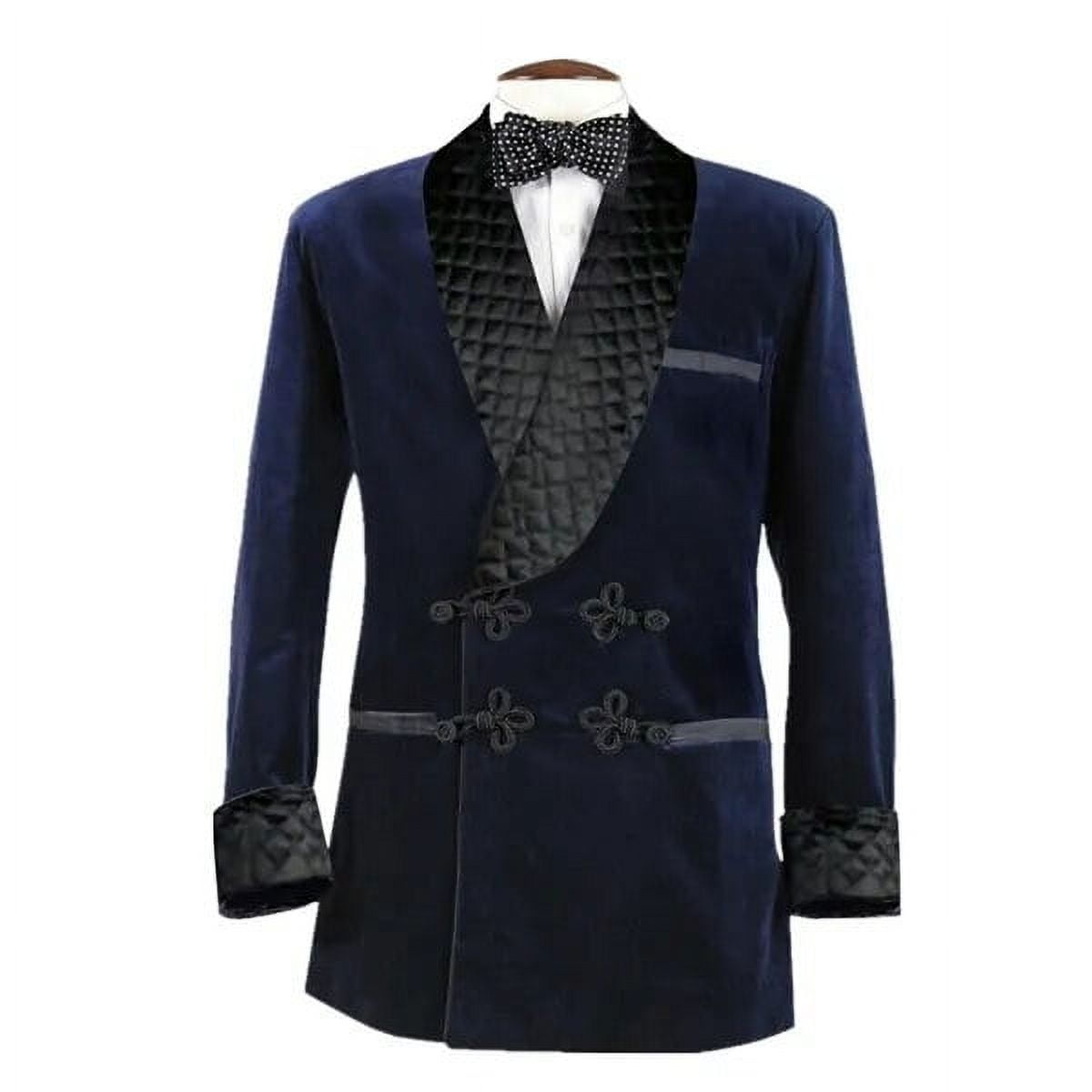 Purple Velvet Men Suit Jacket Shawl Lapel Long Blazer with Double ...