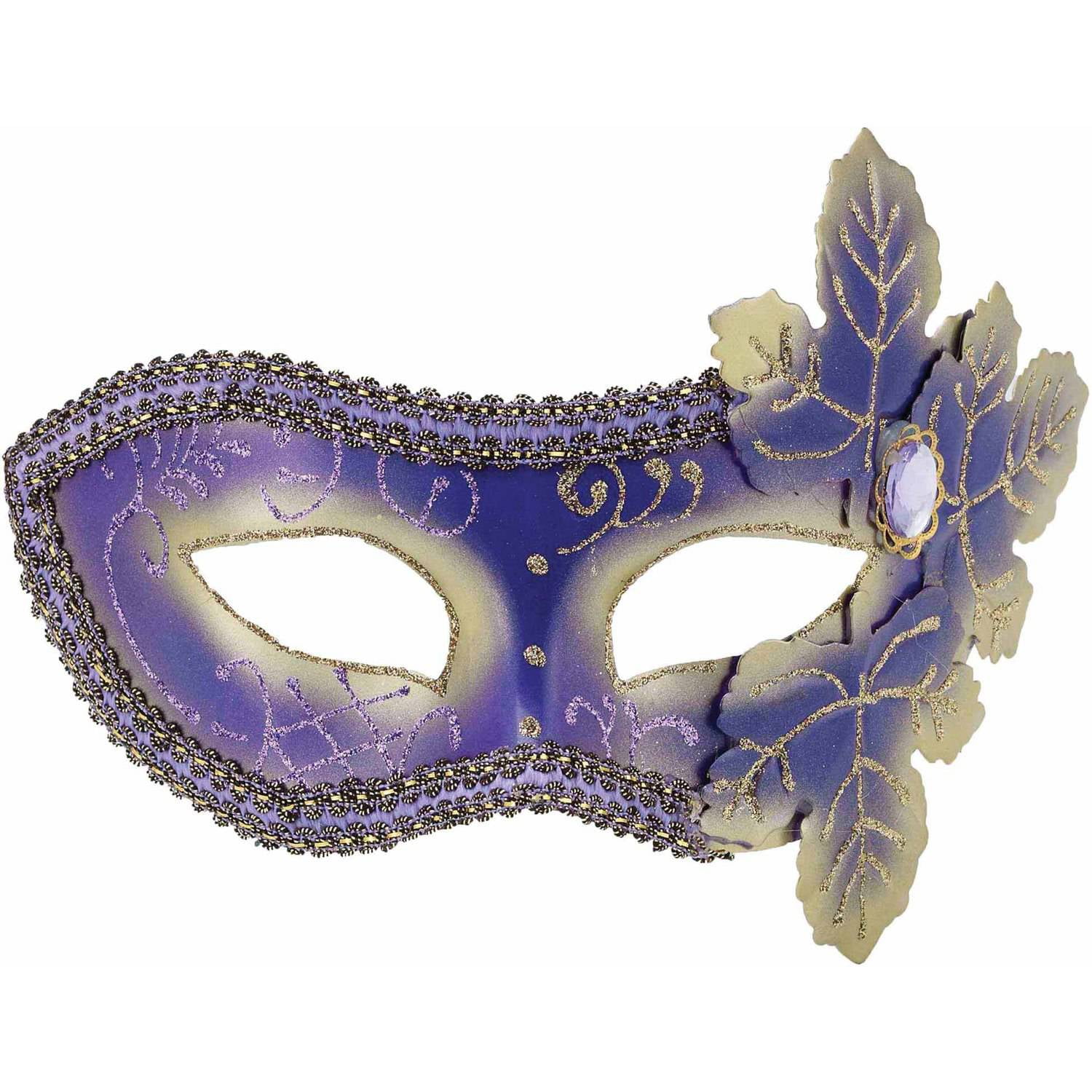 Purple Venetian Mask Adult Halloween Accessory - Walmart.com
