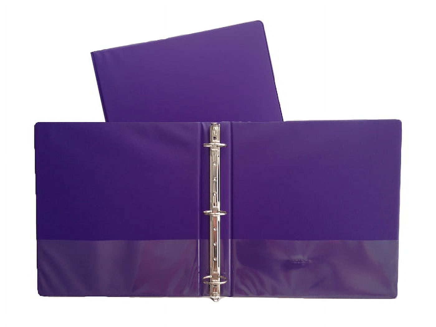 Purple Vinyl Standard 3-Ring Binders, 1-Inch, for 8.5" x 11" Sheets ...