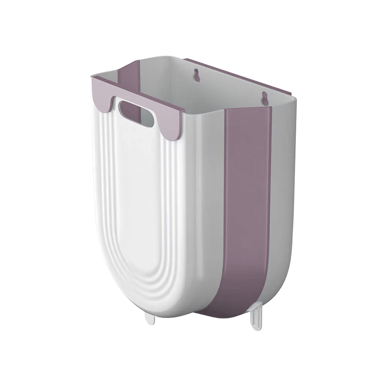Purple Violet Retractable Trash Container With Foot Pedal And Splash ...