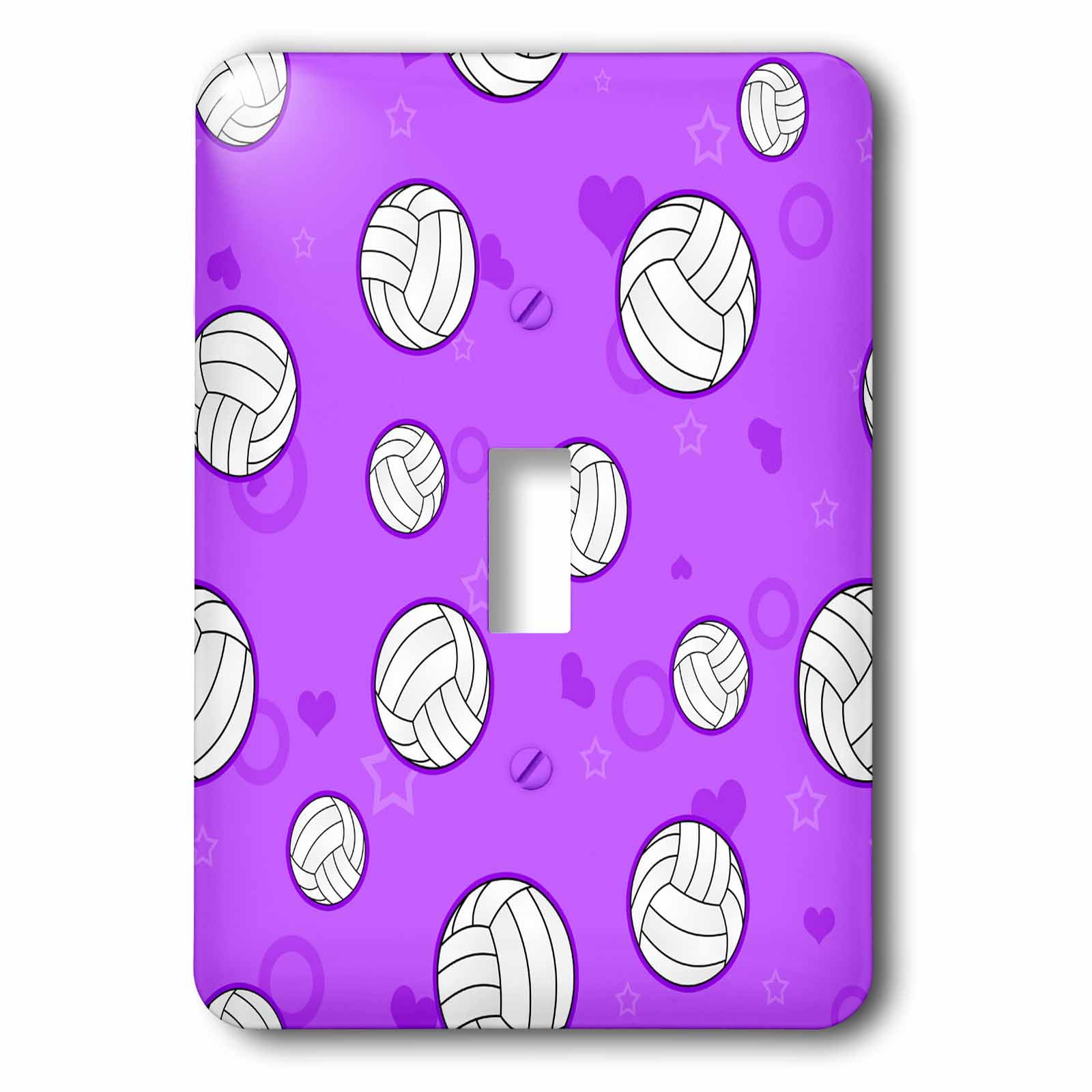 Purple Volleyball Pattern single toggle switch lsp-195245-1 - Walmart.com