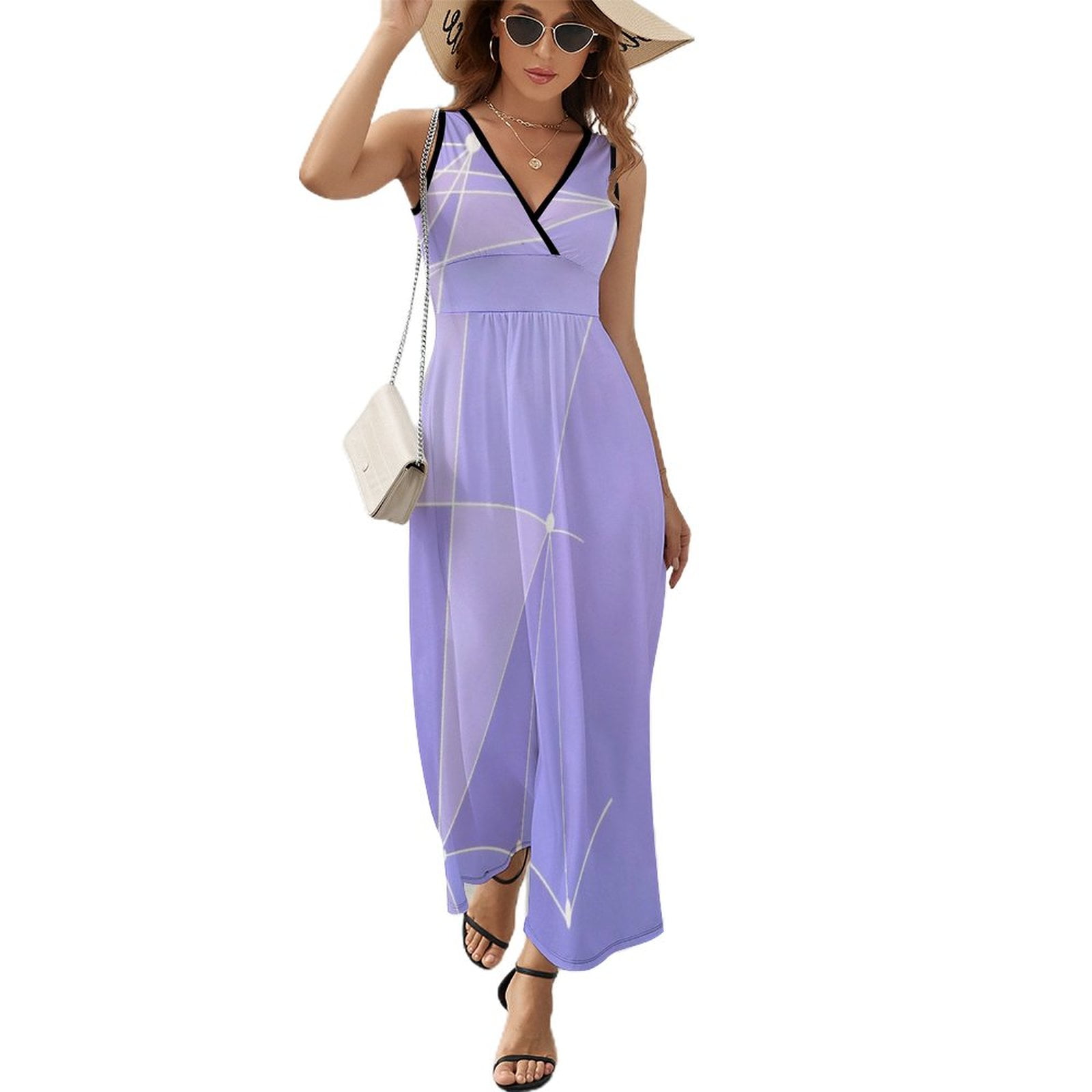 Purple Wall 2.0 Sleeveless Dress beach dresses prom dress 2024 - Walmart.com