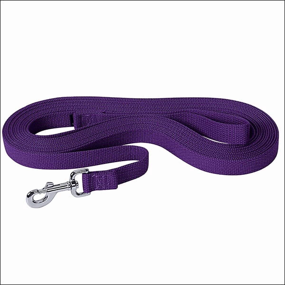 Purple Weaver Tack Horse Flat Cotton Lunge Line With Nickel Plated 225 ...