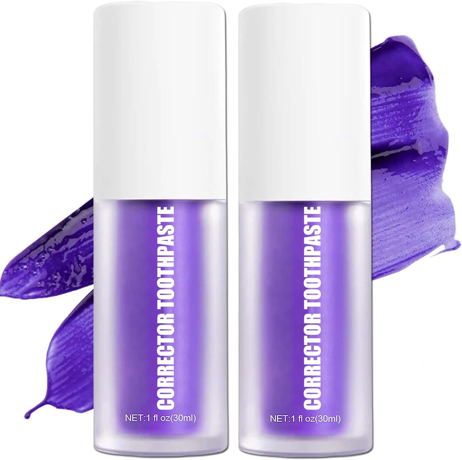 Purple Whitening Toothpaste for Adults, 2Pcs Teeth Whitening Purple ...