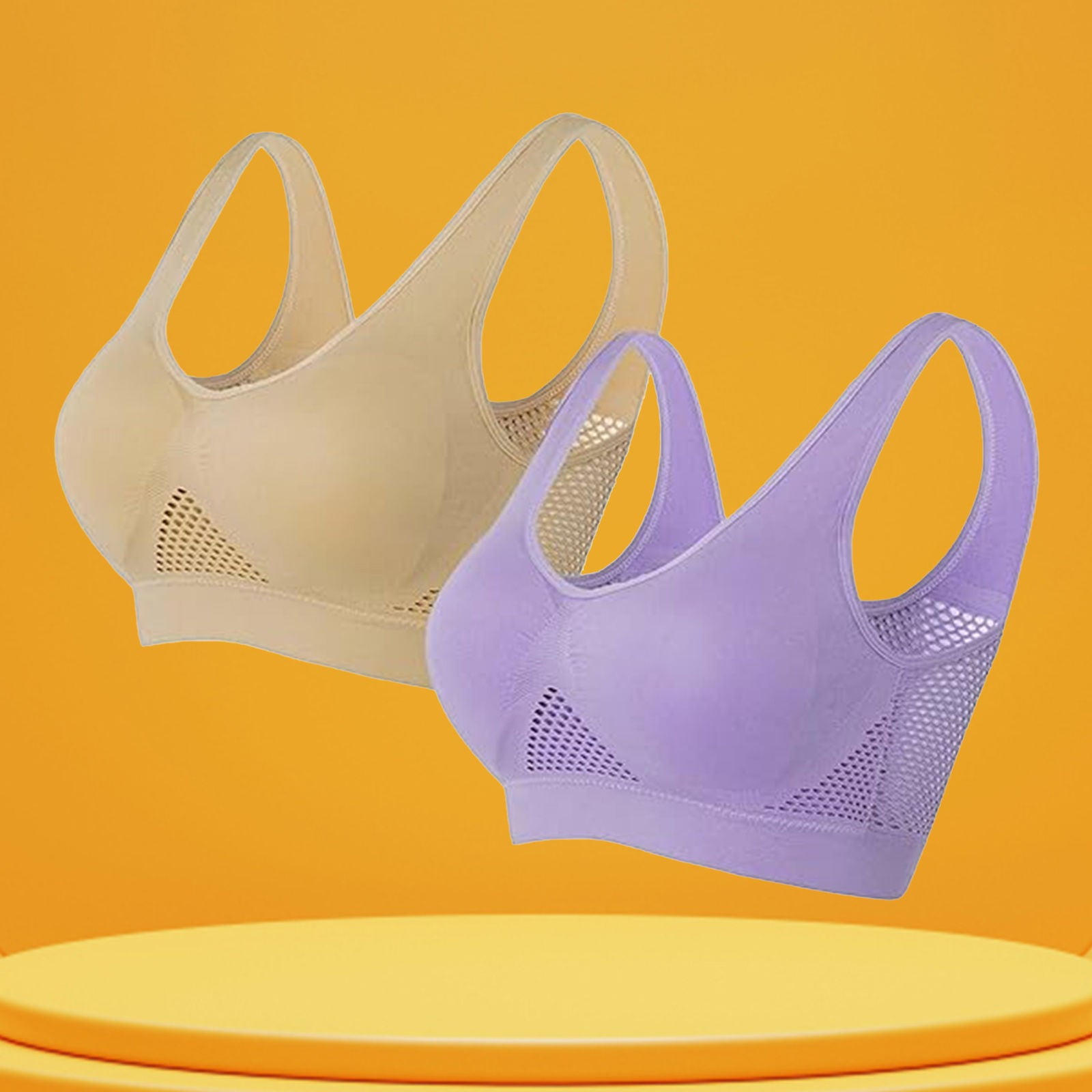 Purple Women's Bra, Sports Bras Comfort Bras For Women Seamless ...