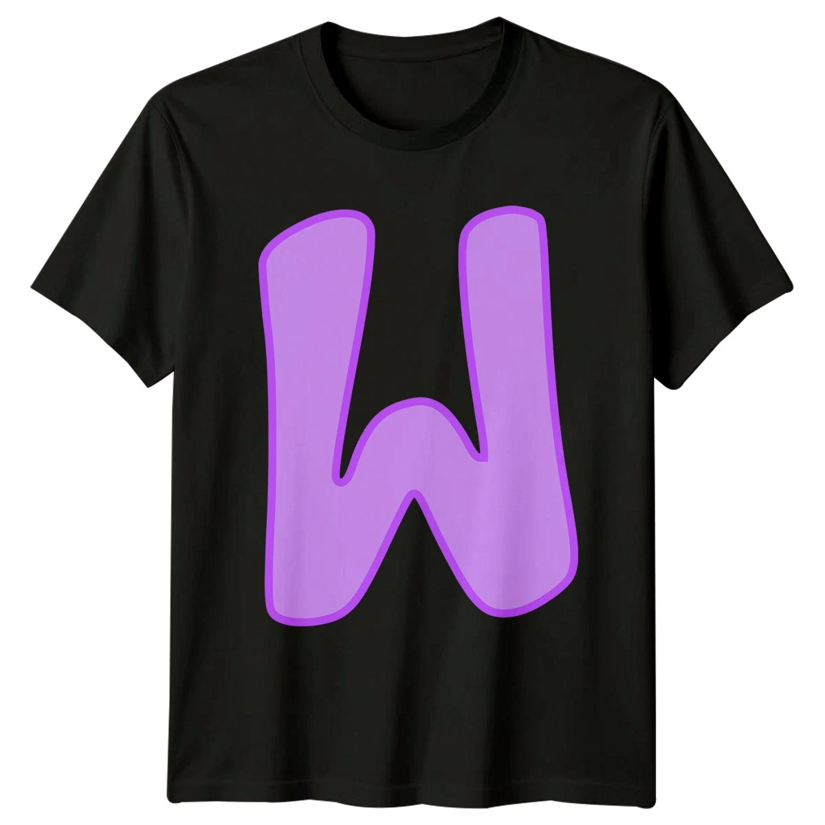 Purple X Letter X Graphic Unisex T Shirt Letters Numbers Men Women ...