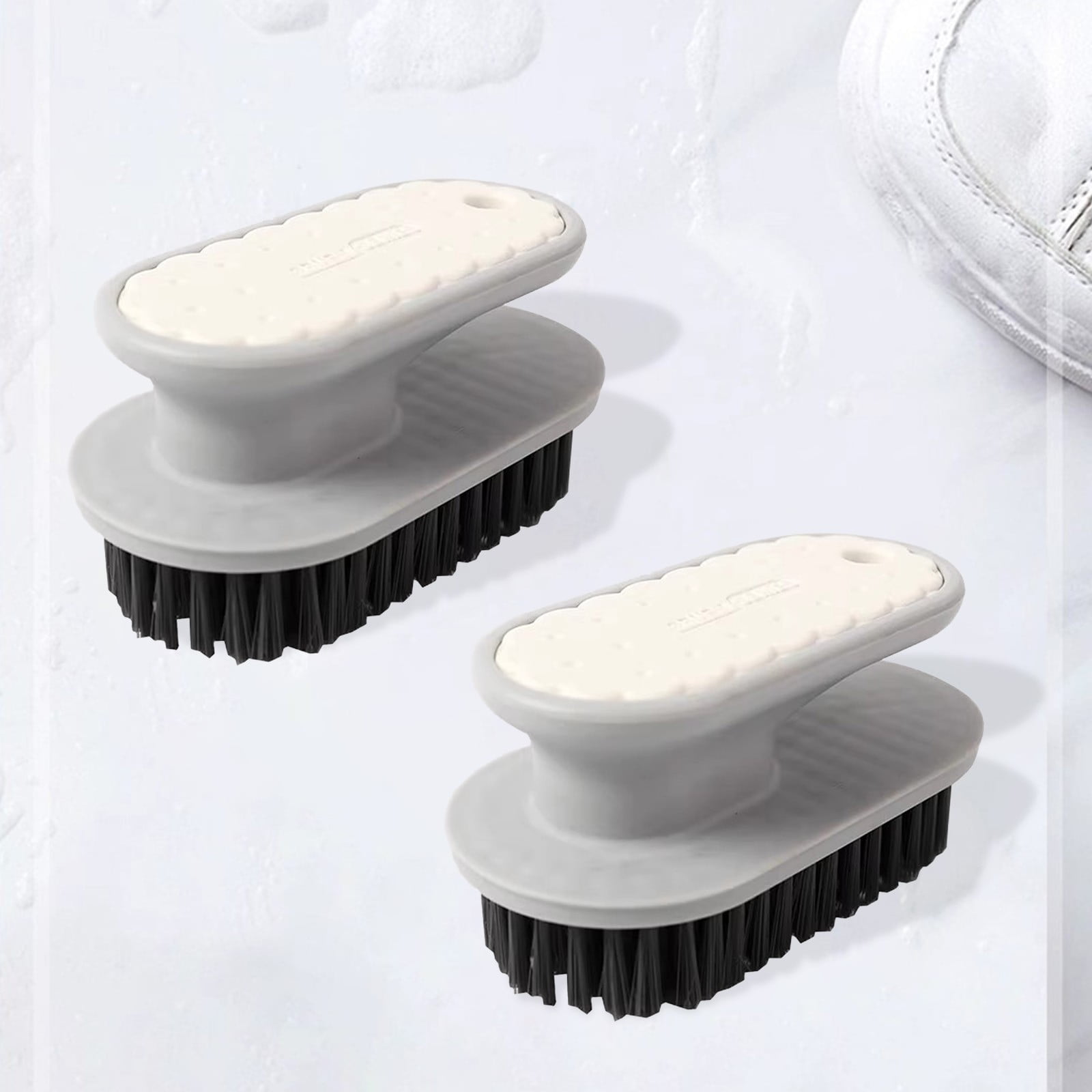 Purple/Yellow/Pink/Gray Plastic Shoe Brush - Soft Bristles for Gentle ...