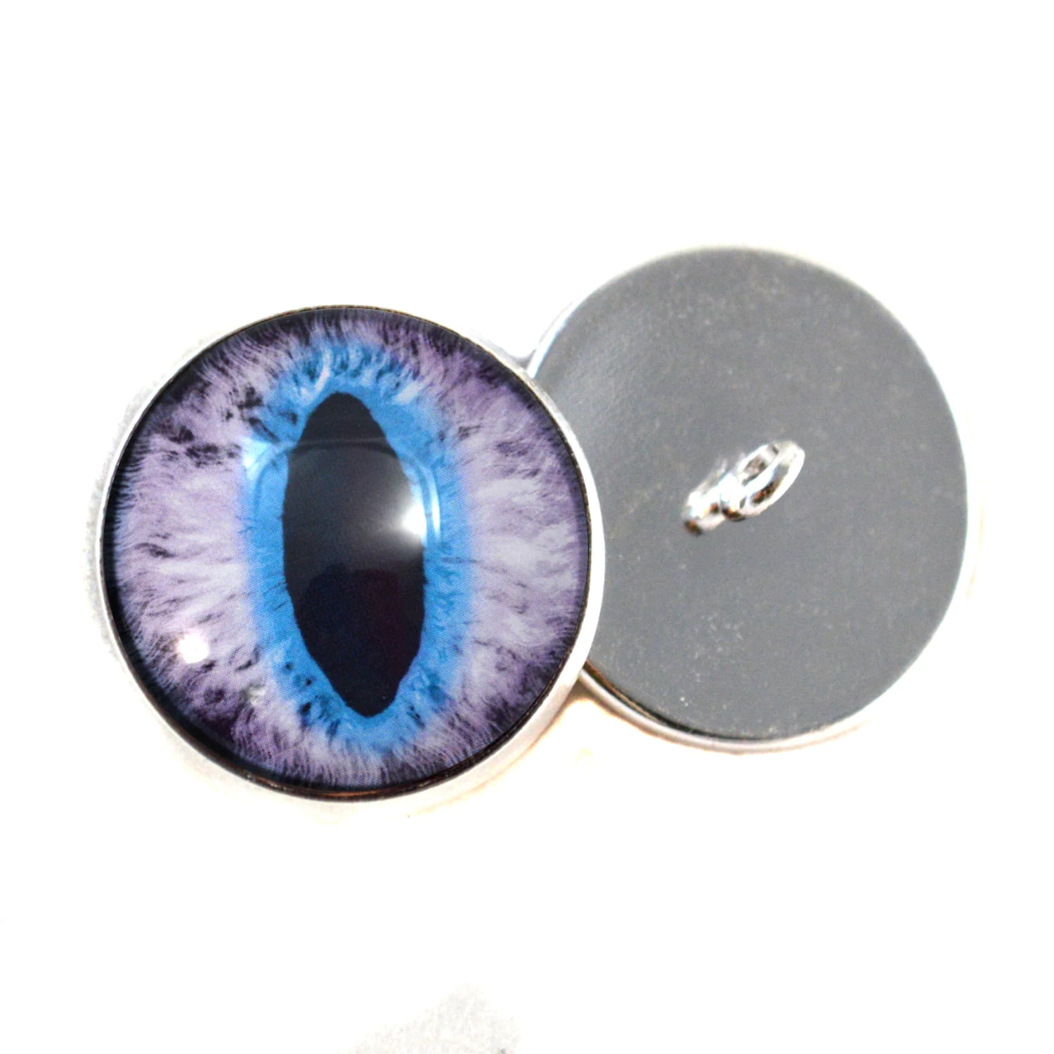 Purple and Blue Cat Dragon Sew-On Button Glass Eyes - Walmart.com