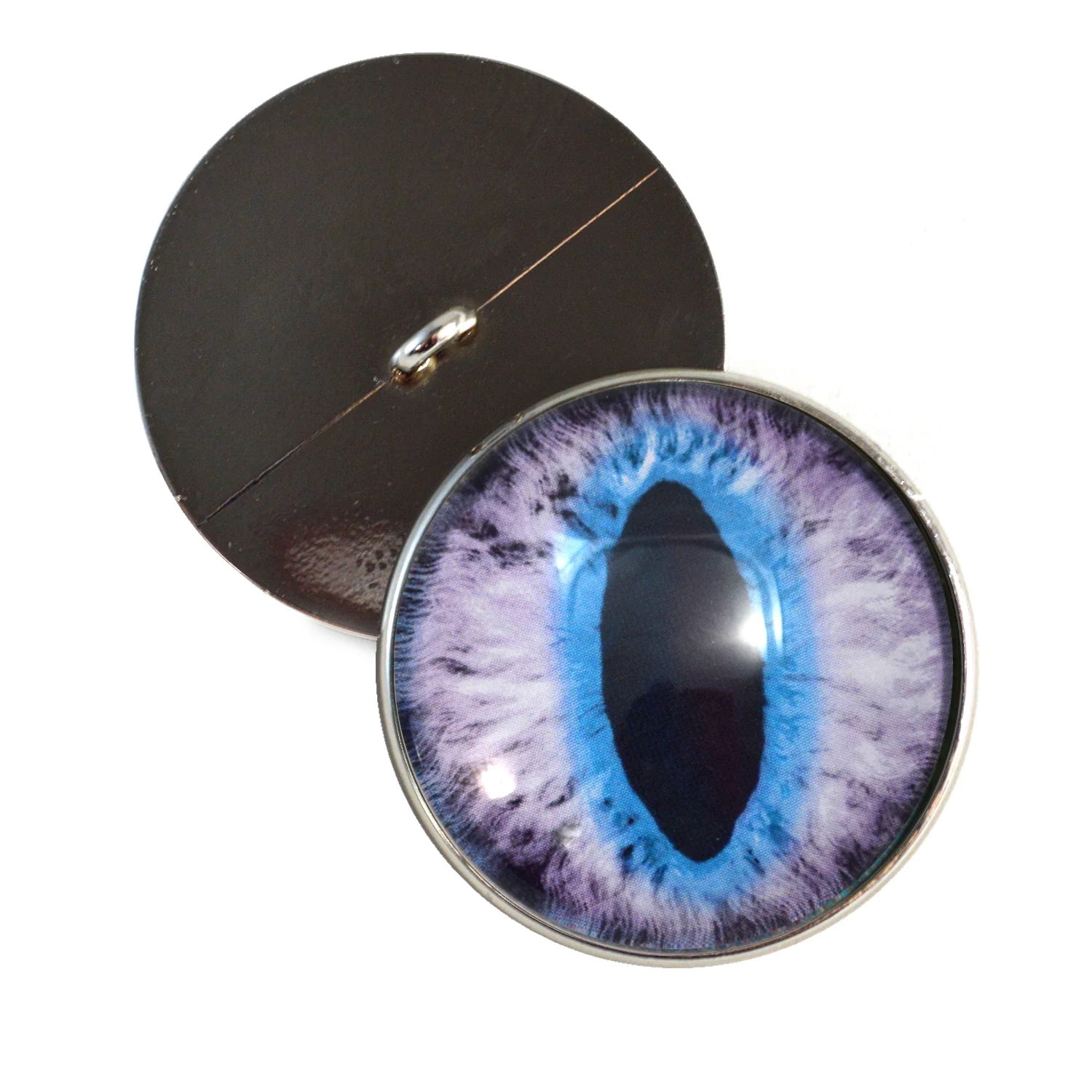 Purple and Blue Cat Dragon Sew-On Button Glass Eyes - Walmart.com