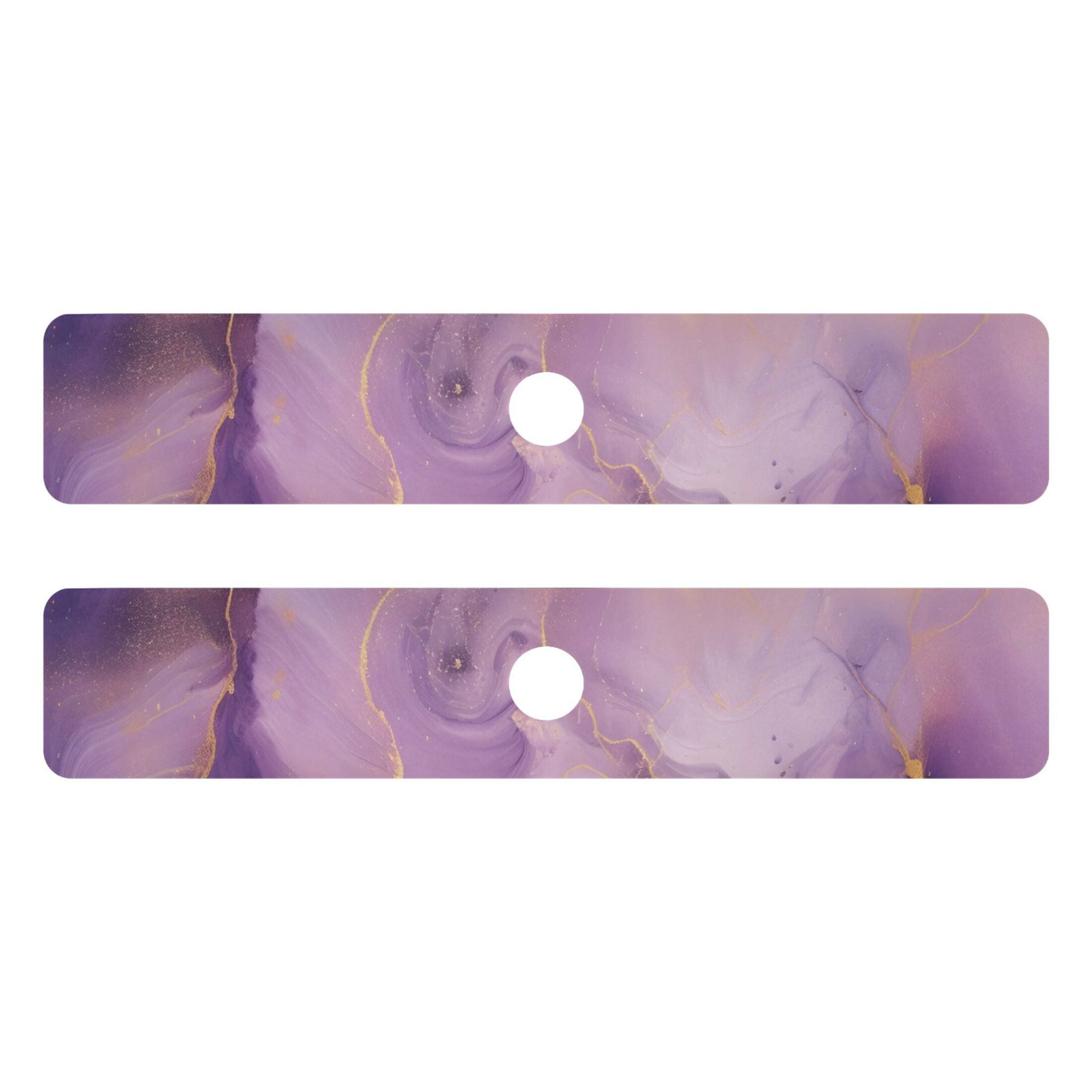 Purple and Gold Marble 2 Pack Sink Splash Guard Faucet Drying Mat ...