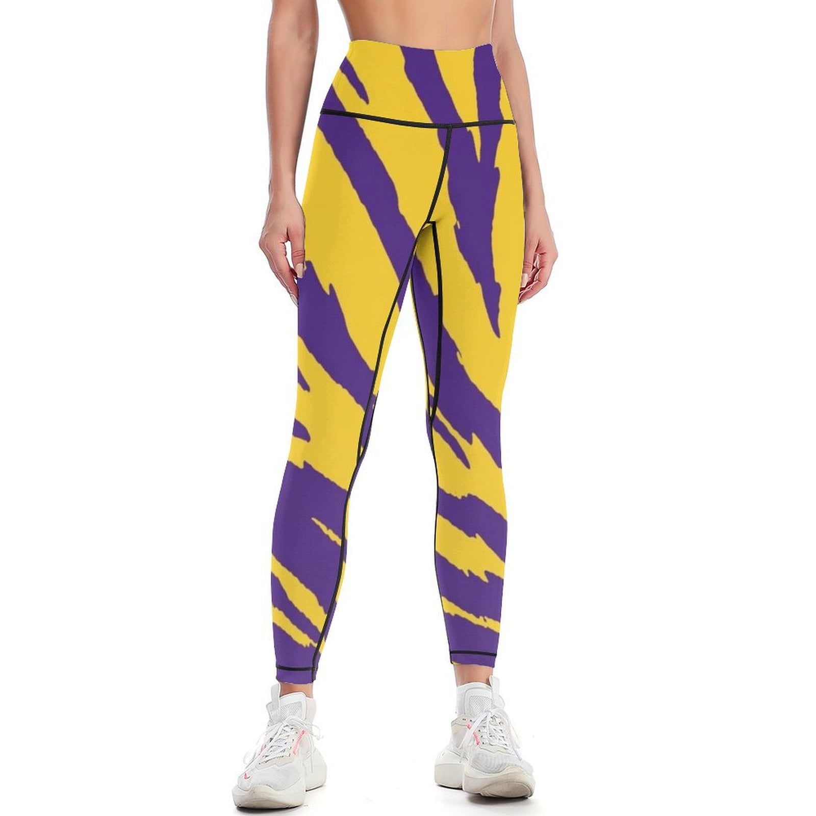 Purple and Gold Tailgate Swag - Claw Marks Leggings Golf wear sporty ...