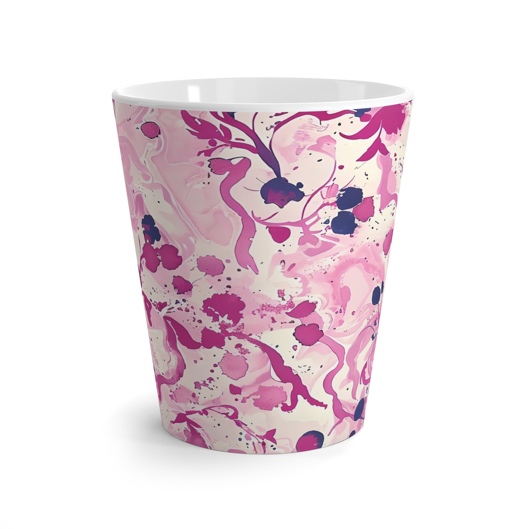 Purple and Pink Color Splash Coffee Latte Mug - Walmart.com