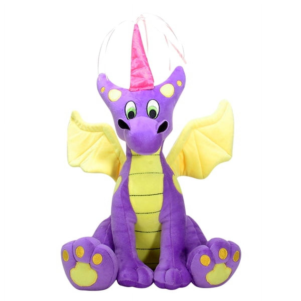 Purple & Yellow Princess Dragon Plush Crown Toy for Babies & Toddlers ...