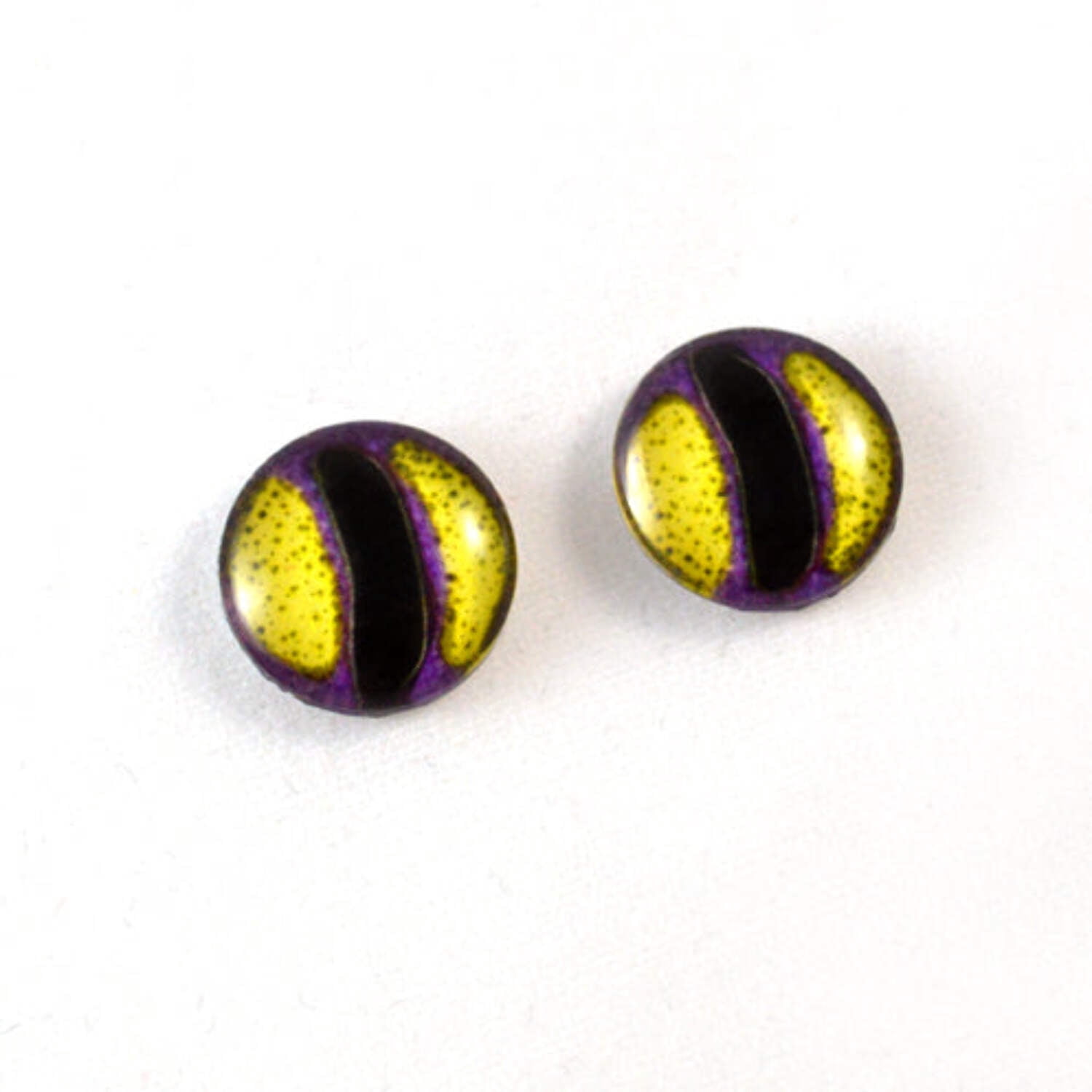 Purple and Yellow Stylized Octopus Glass Eyes - Walmart.com