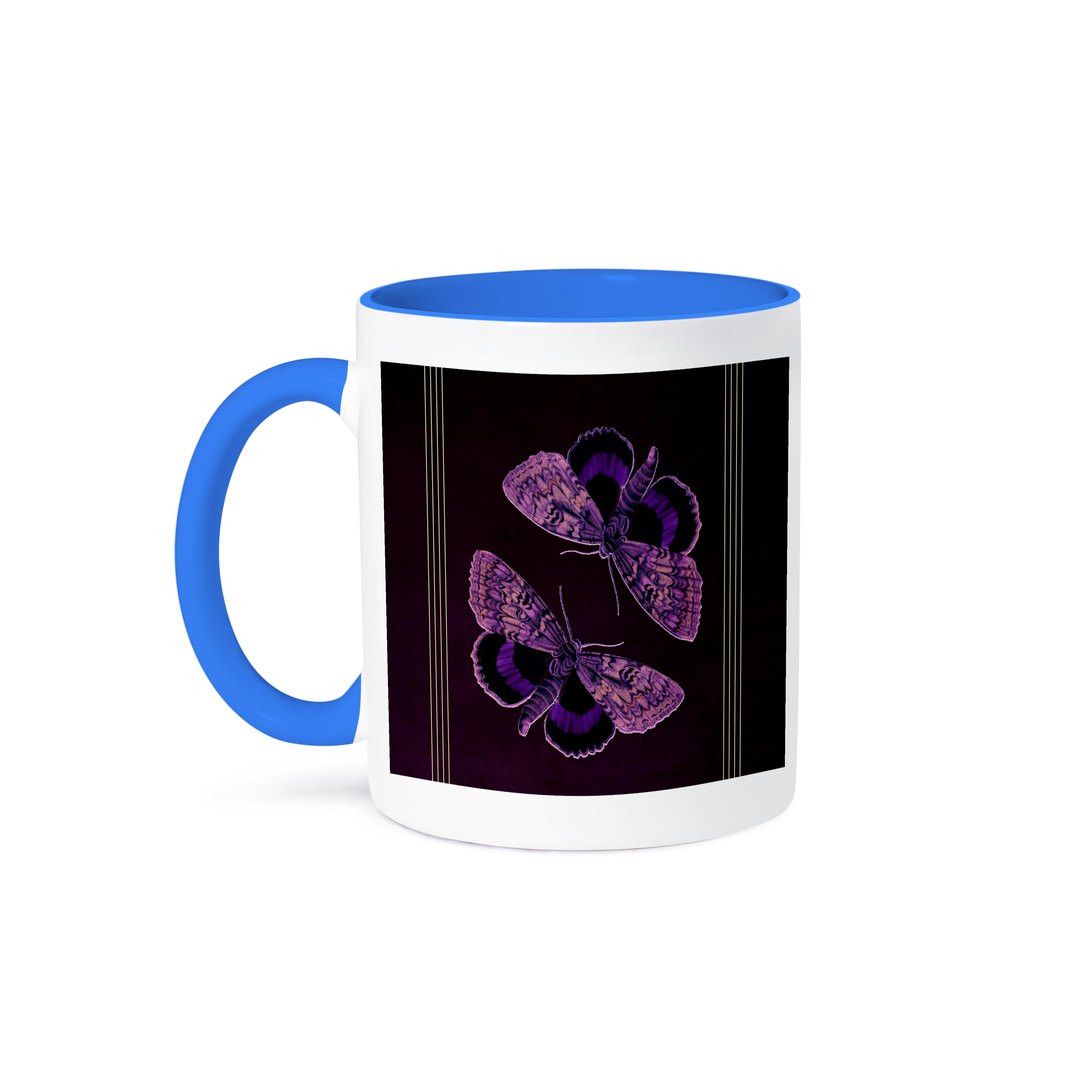 3dRose, Purple and pink butterflies on a textured dark purple ...