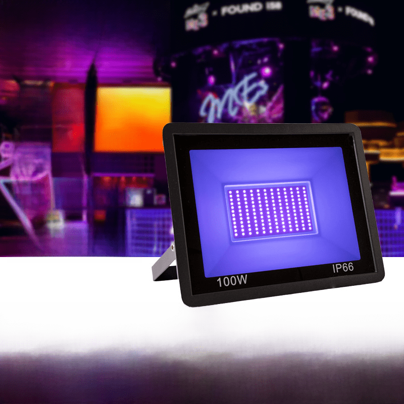 Purple light 100Wled floodlight UV curing flood light fluorescent light ...