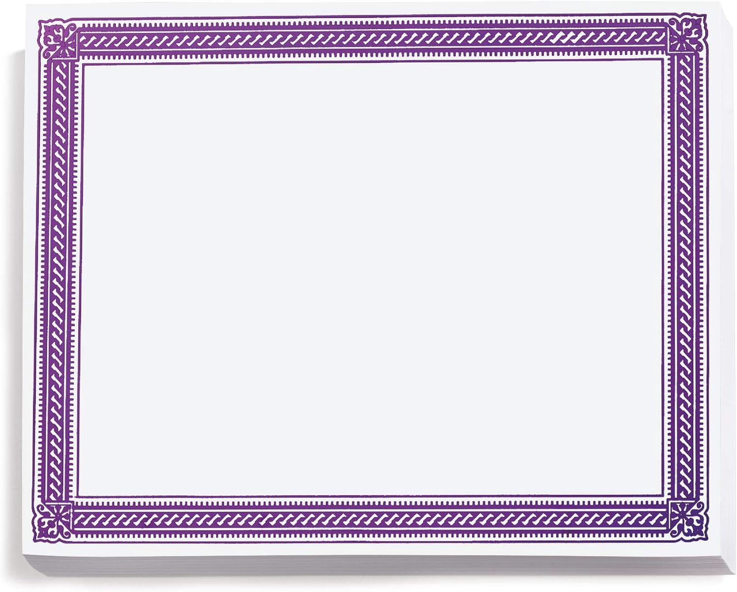 Purple on White Specialty Certificates, 8½ x11, Accents, 50 Count ...