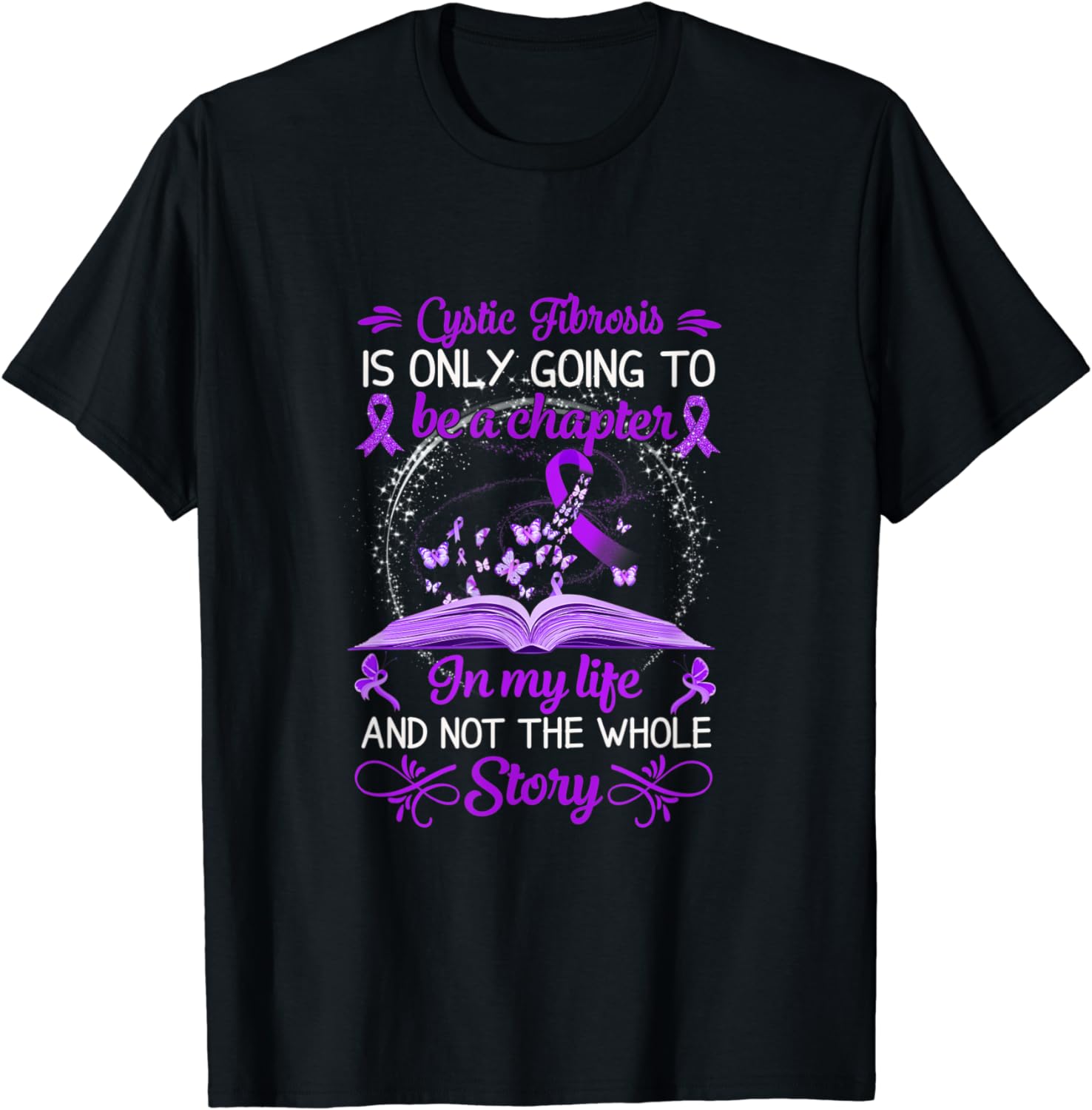 Purple spread the hope find the cure -Fibromyalgia awareness T-Shirt ...