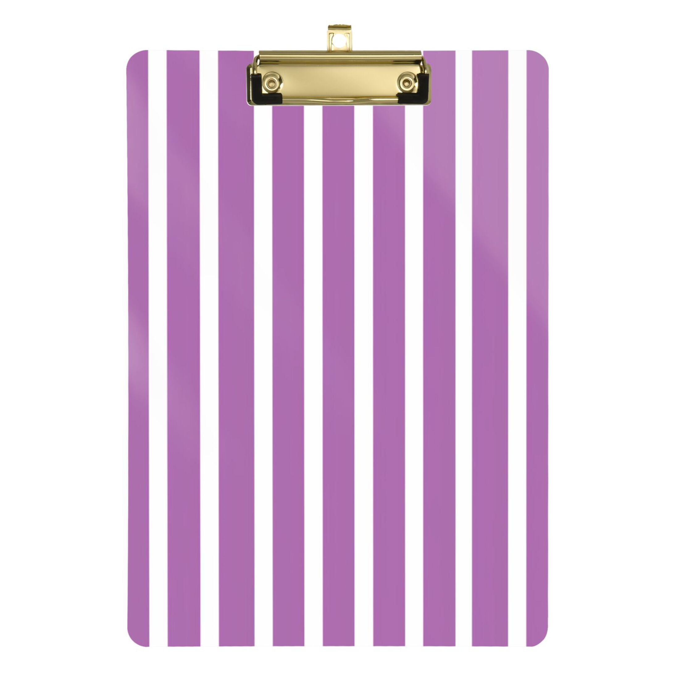 Purple-white Narrow Stripes Acrylic Clipboard Drawing Board Clipboard ...