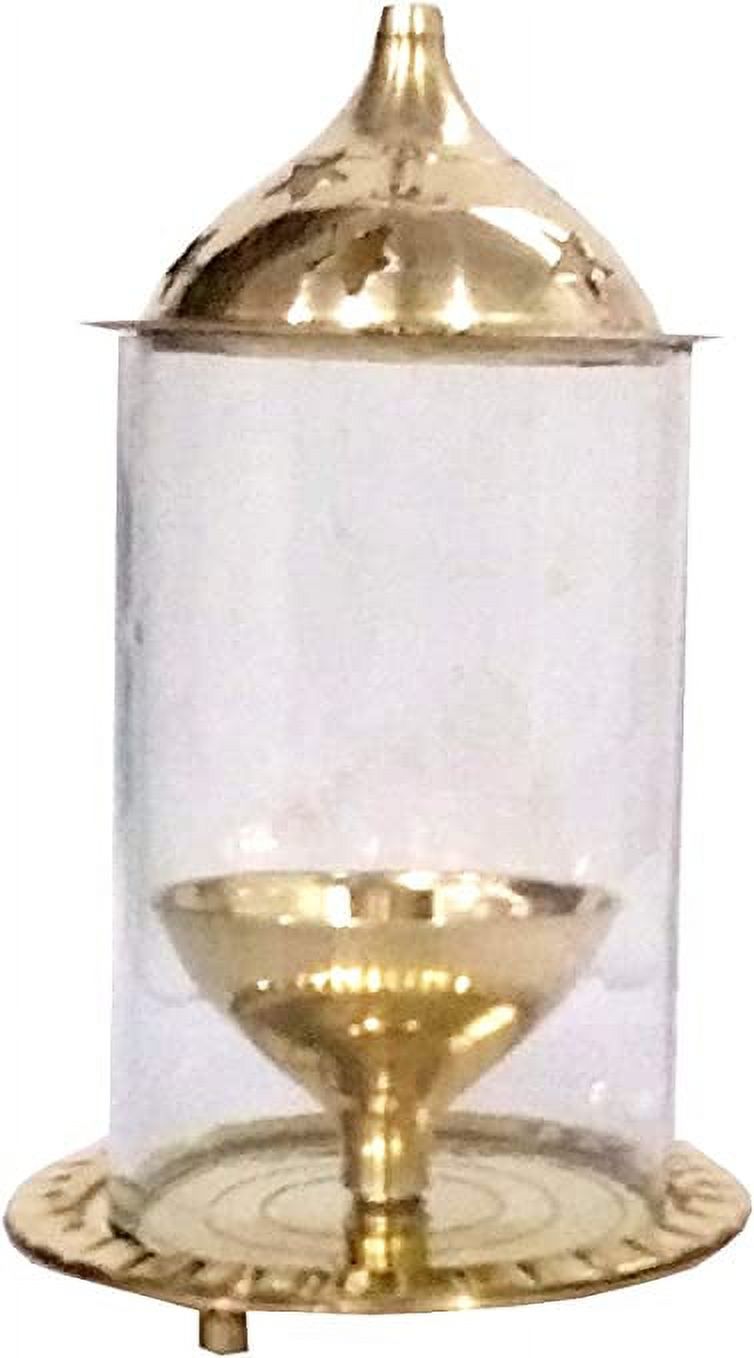 Purpledip Brass Oil Lamp Akhand Jyoti: Long Lasting Festival Deepam ...