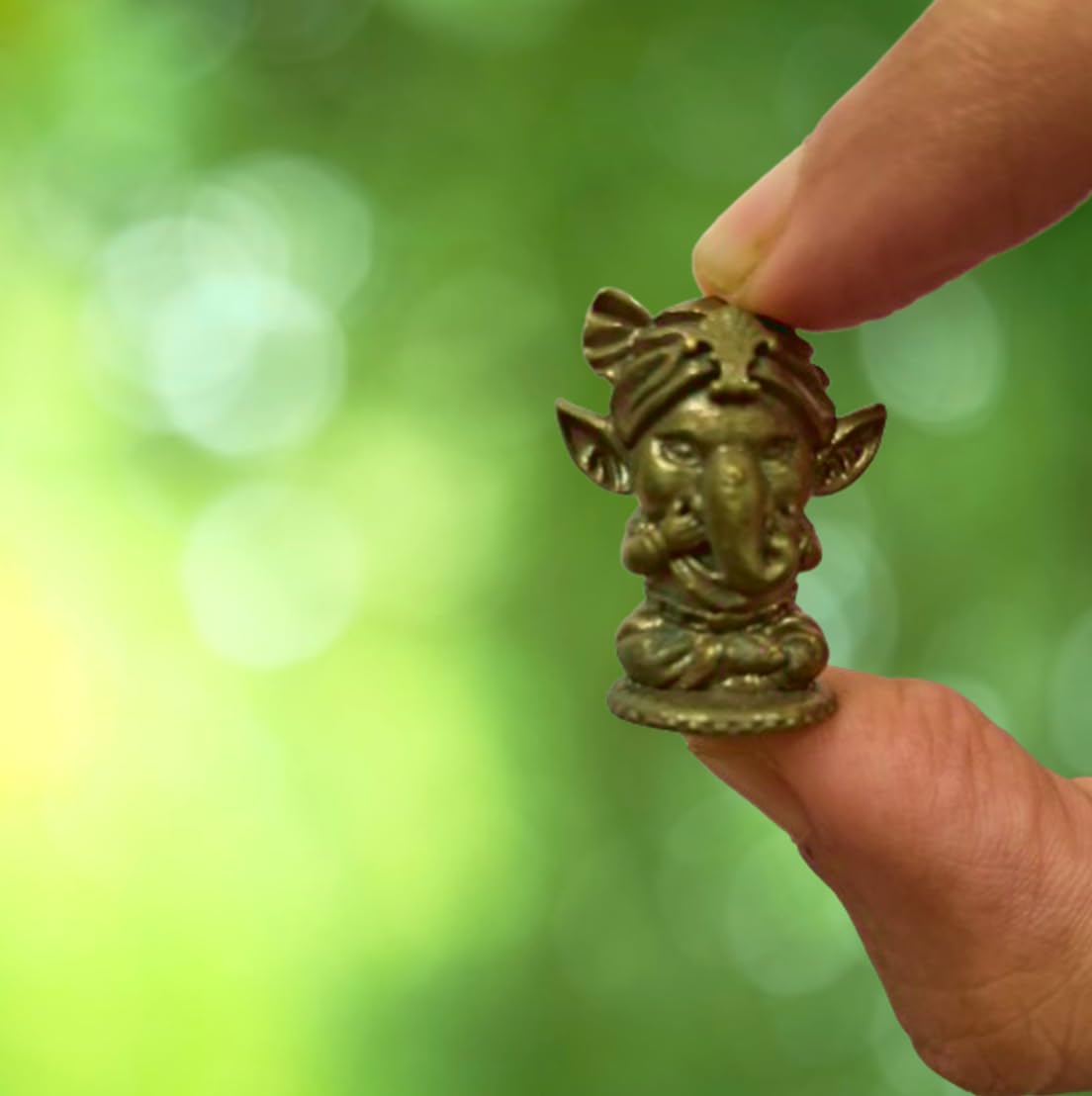 Purpledip Rare Miniature Brass Idol Bala Ganesha Collectible Statue ...