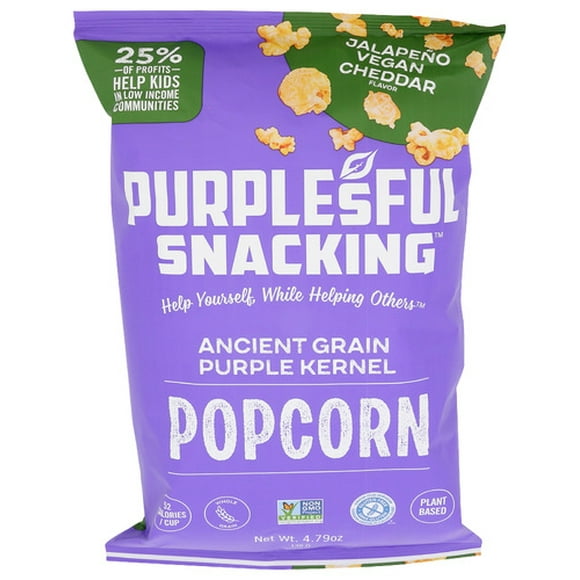 Purple Popcorn Bag