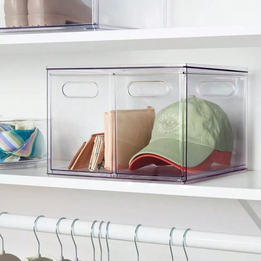 All Purpose 2 Drawer Storage Clear : Acrylic Utility Bins, PETG, 1352 ...