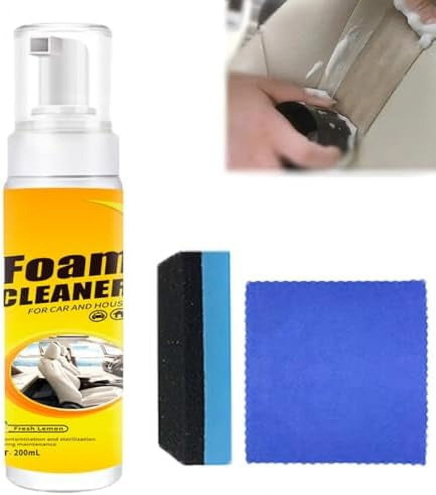 All Purpose Car Foam Cleaner, Leather and Fabric Stain Removal, Multipurpose Foam Cleaner Spray ...