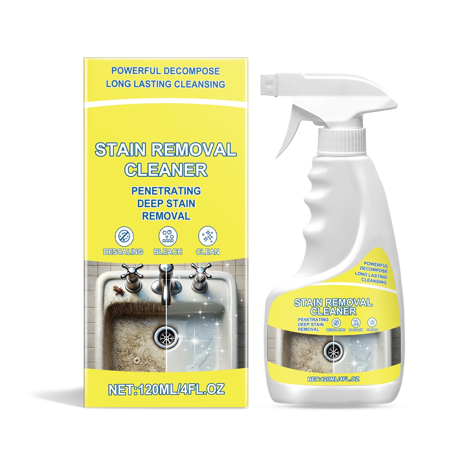 All Purpose Cleaner, Remove Stains Cleaning Spray, Kitchen Cleaner Spray, Heavy Duty Multi ...