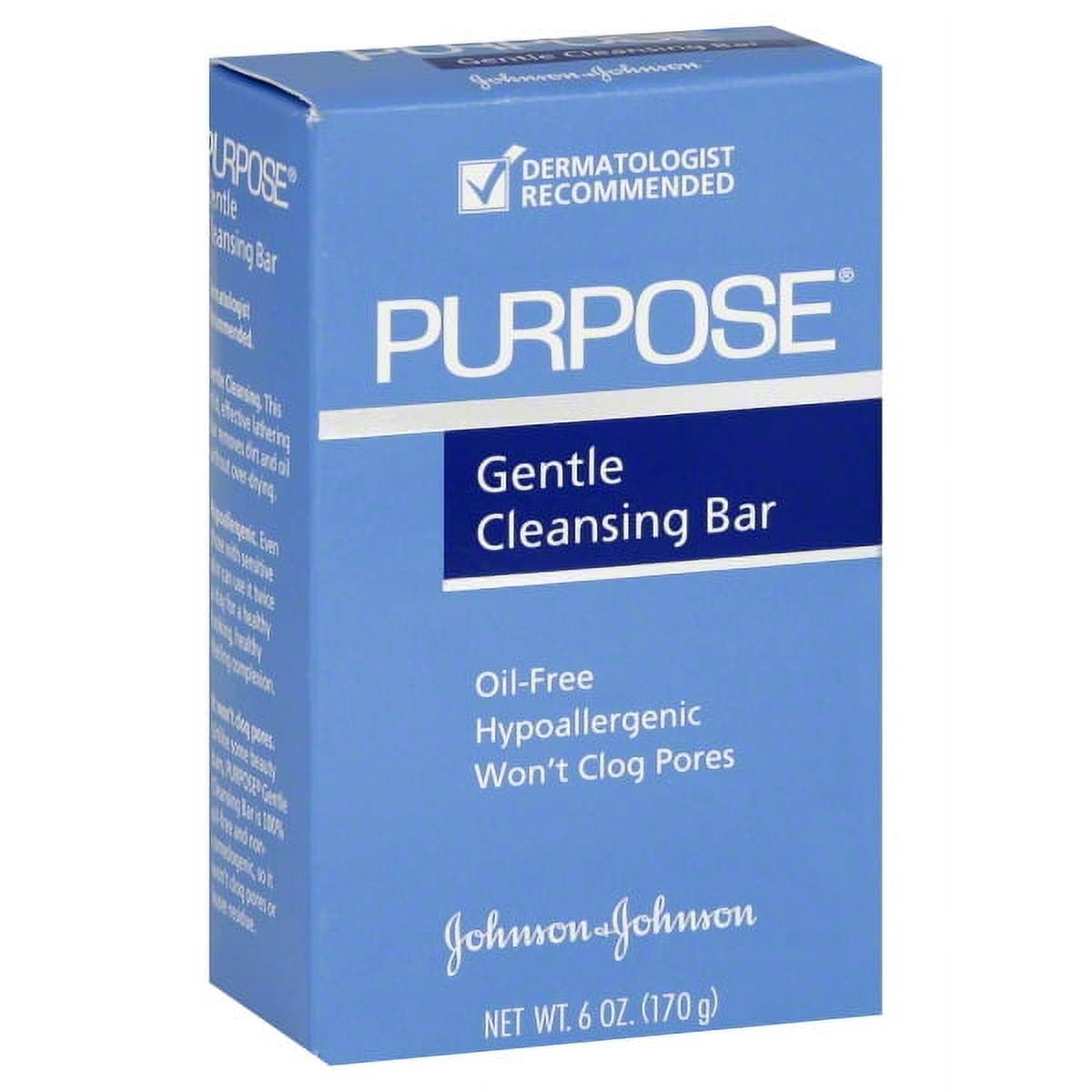 Purpose Oil-Free Gentle Cleansing Bar, 6oz, Dermatologist Recommended ...