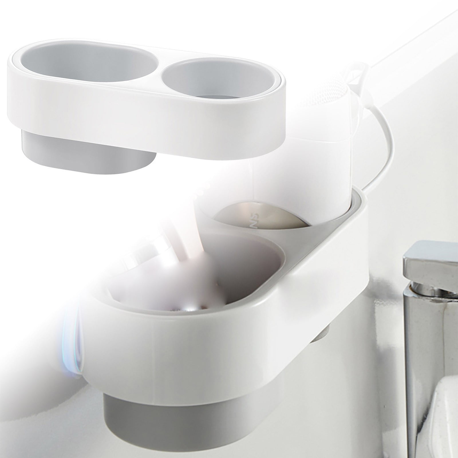 Purpose Drain Rack For Kitchen And Bathroom Two Tier Storage Organizer ...