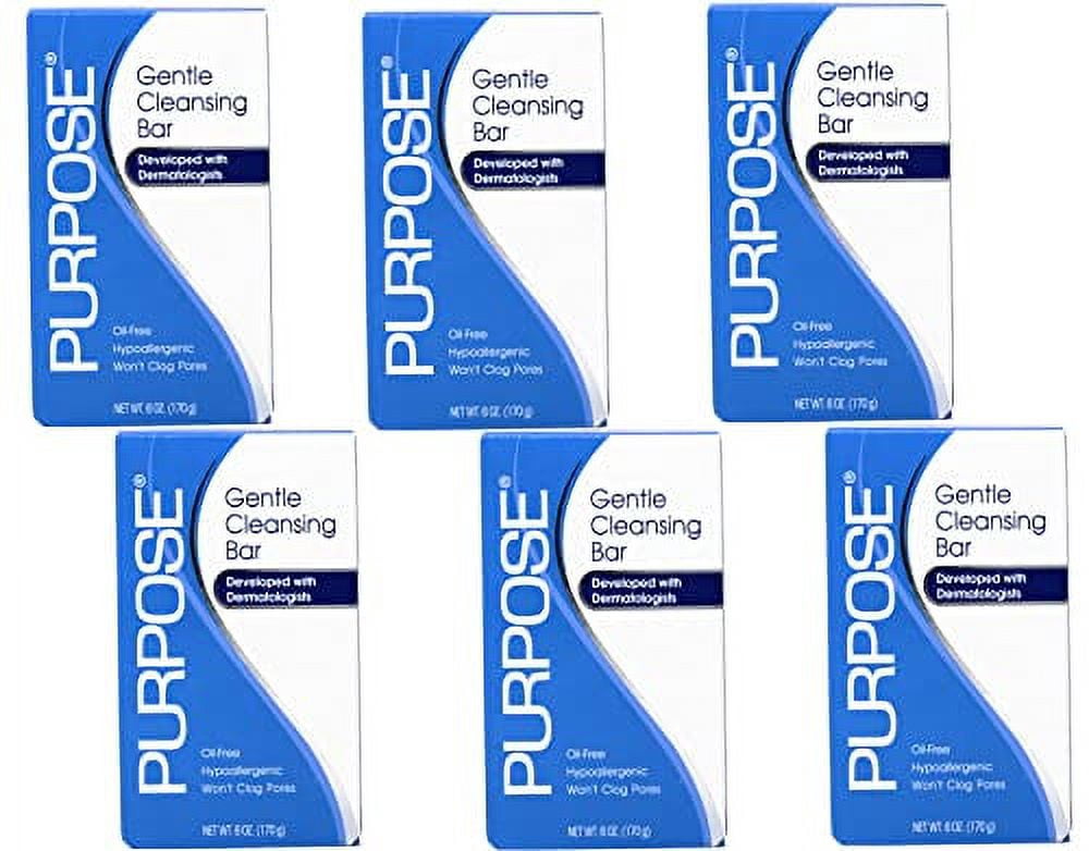 Purpose Gentle Cleansing Bar, .. 6-Ounce Bars (Pack of .. 6) - Walmart.com