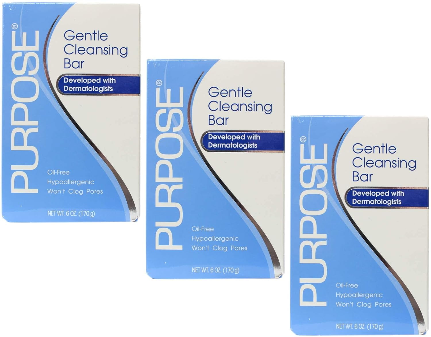 Purpose Gentle Cleansing Bar 6 Oz (Pack of 3) - Walmart.com