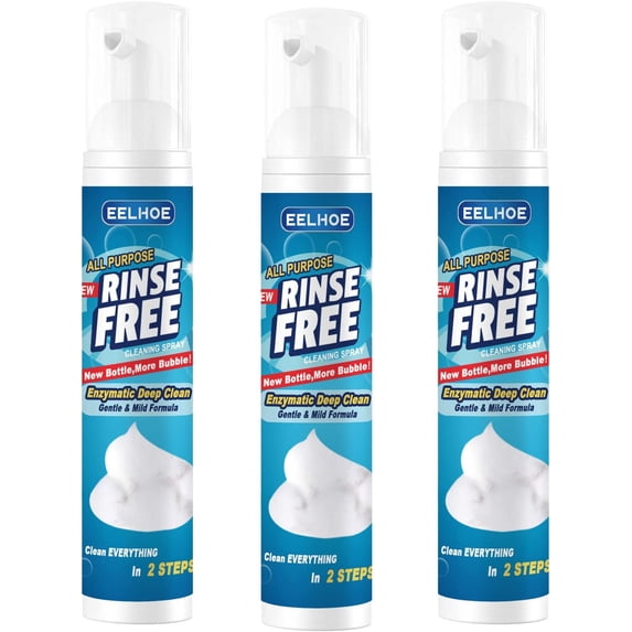 All Purpose Rinse Free Cleaning Spray 3Pcs，Powerful Multi Purpose Foam ...