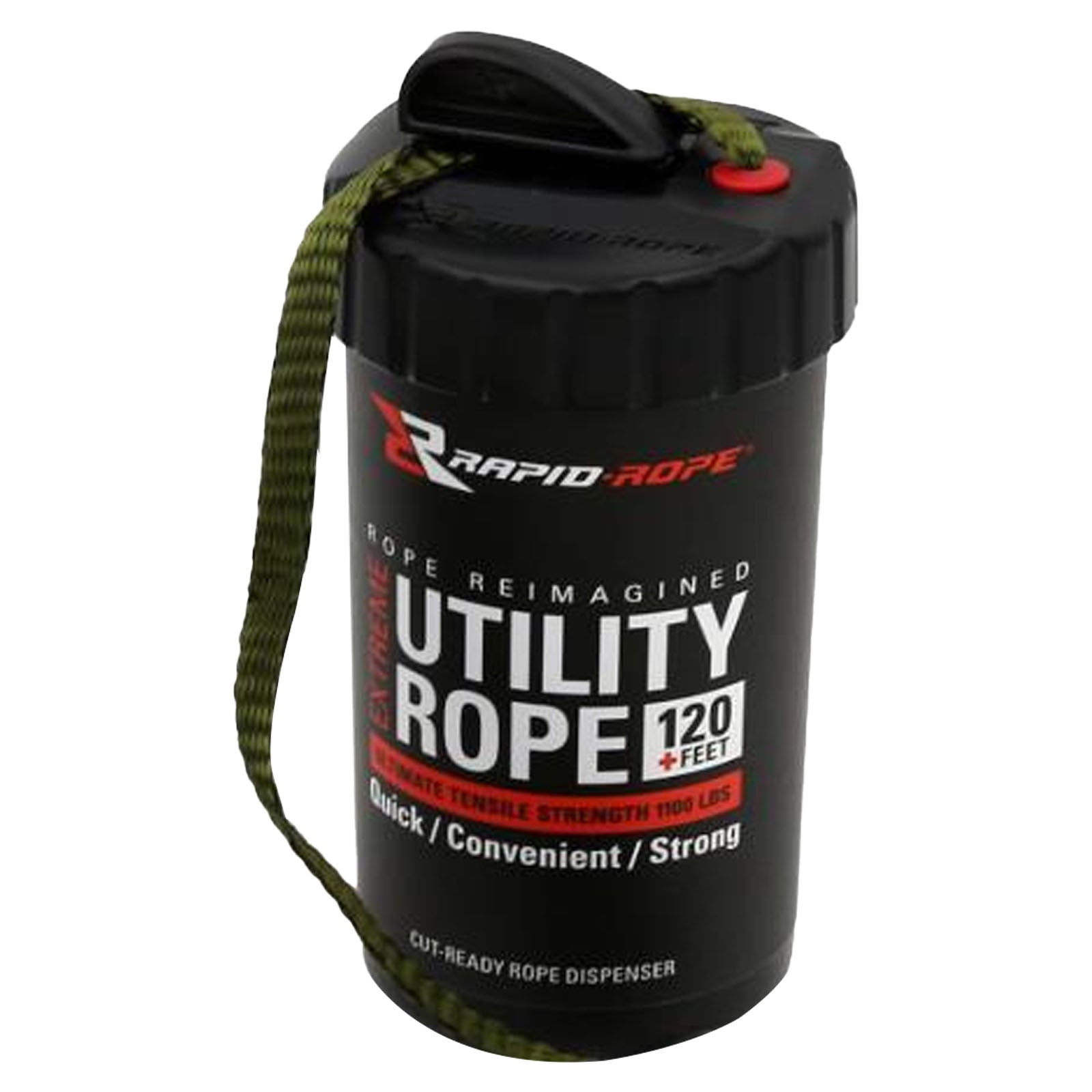 All Purpose Utility Rope Canister, 120 Feet 1100Lb Strengh, 100% Nylon ...