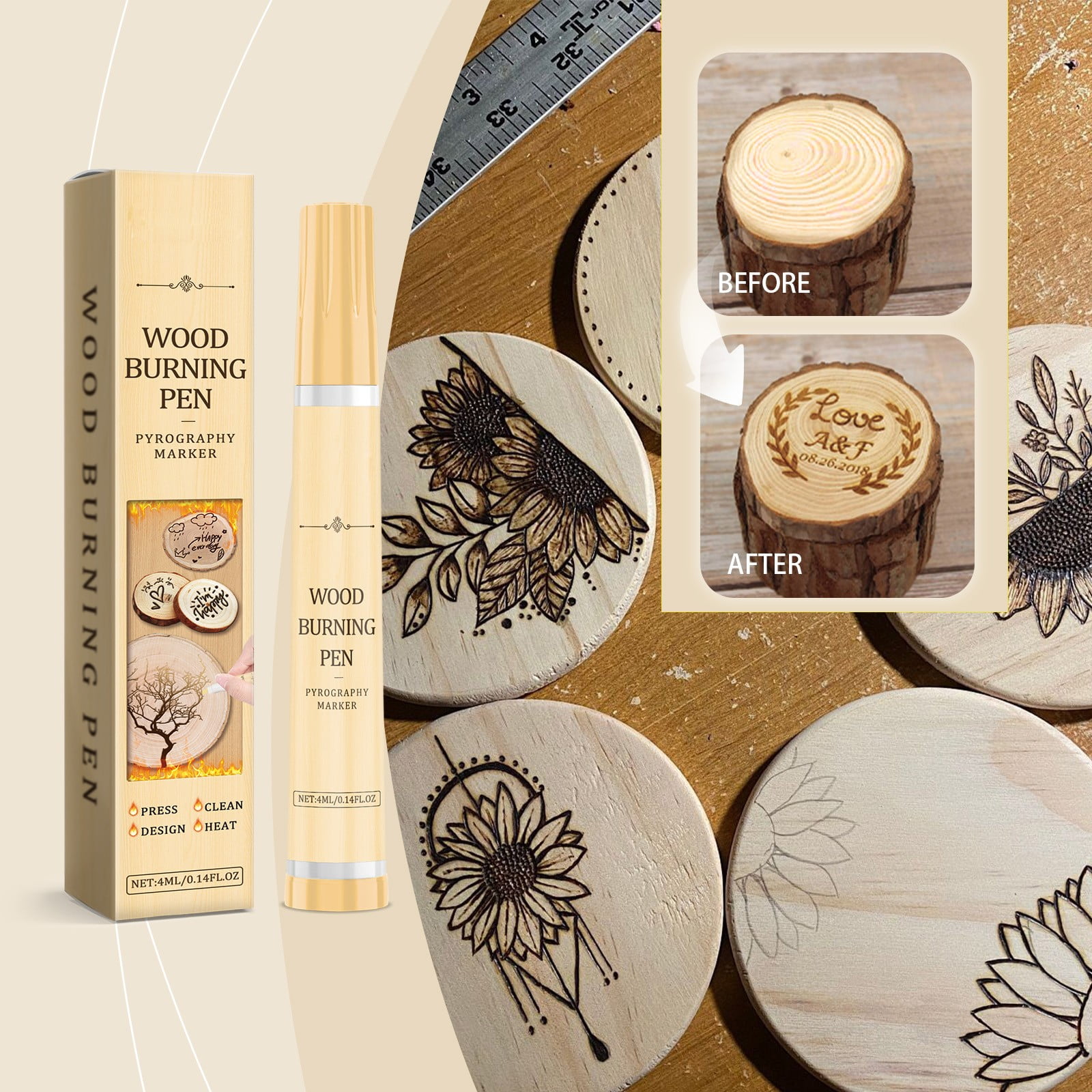 Purpose Wood Pyrography Marker Pen Precisely Tracing And Infusing ...