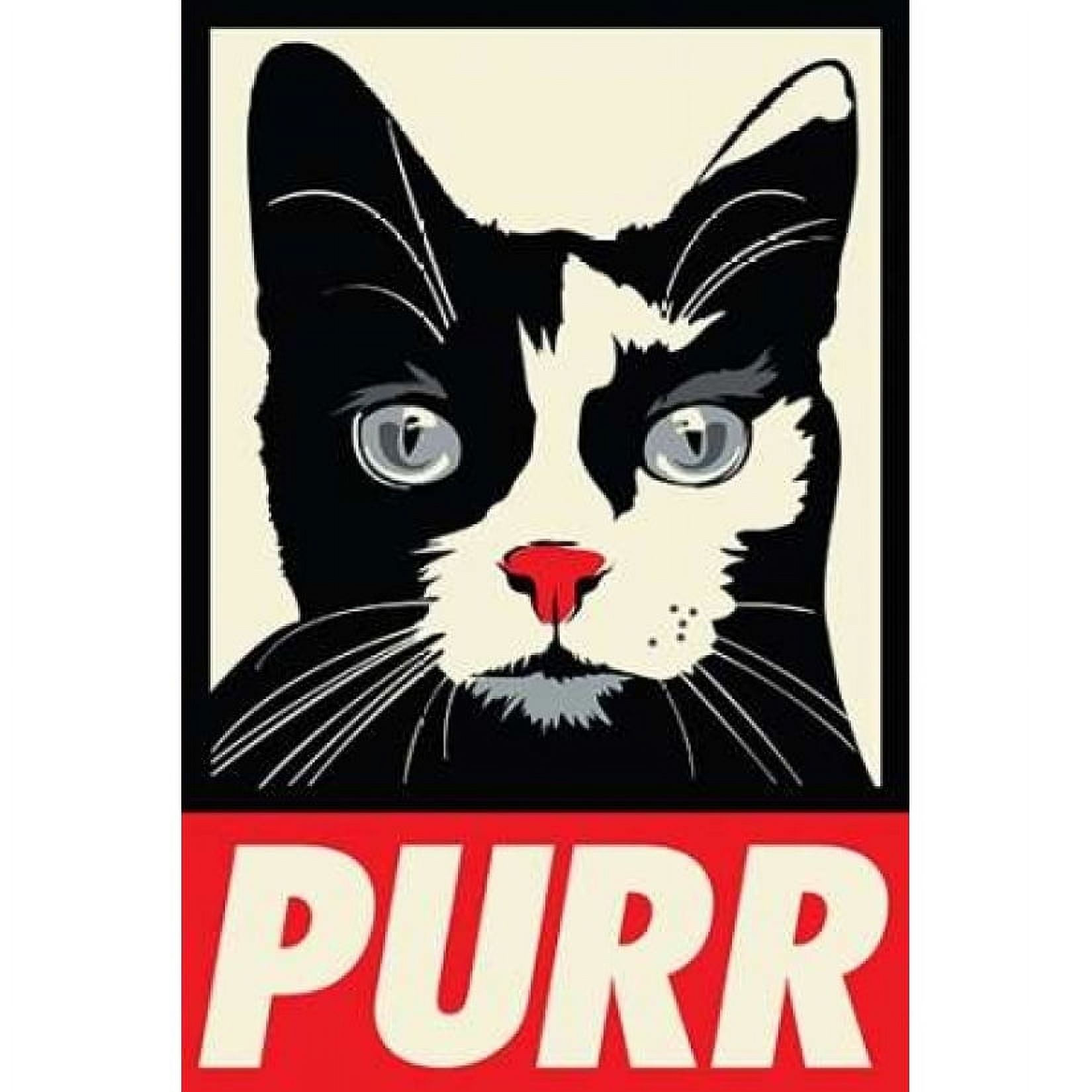 Purr Propaganda Poster Print by Rachel Caldwell - Walmart.com