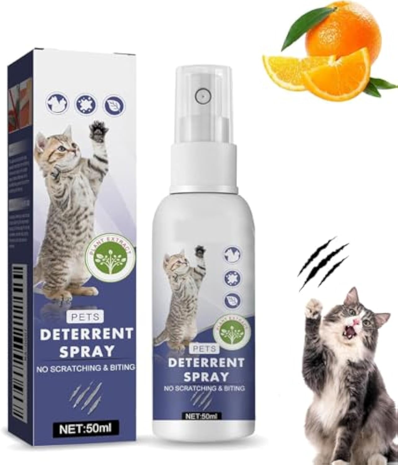 PurrShield Anti Cat Scratch Spray, 100% Pet-Safe Formula, Citrus cat ...