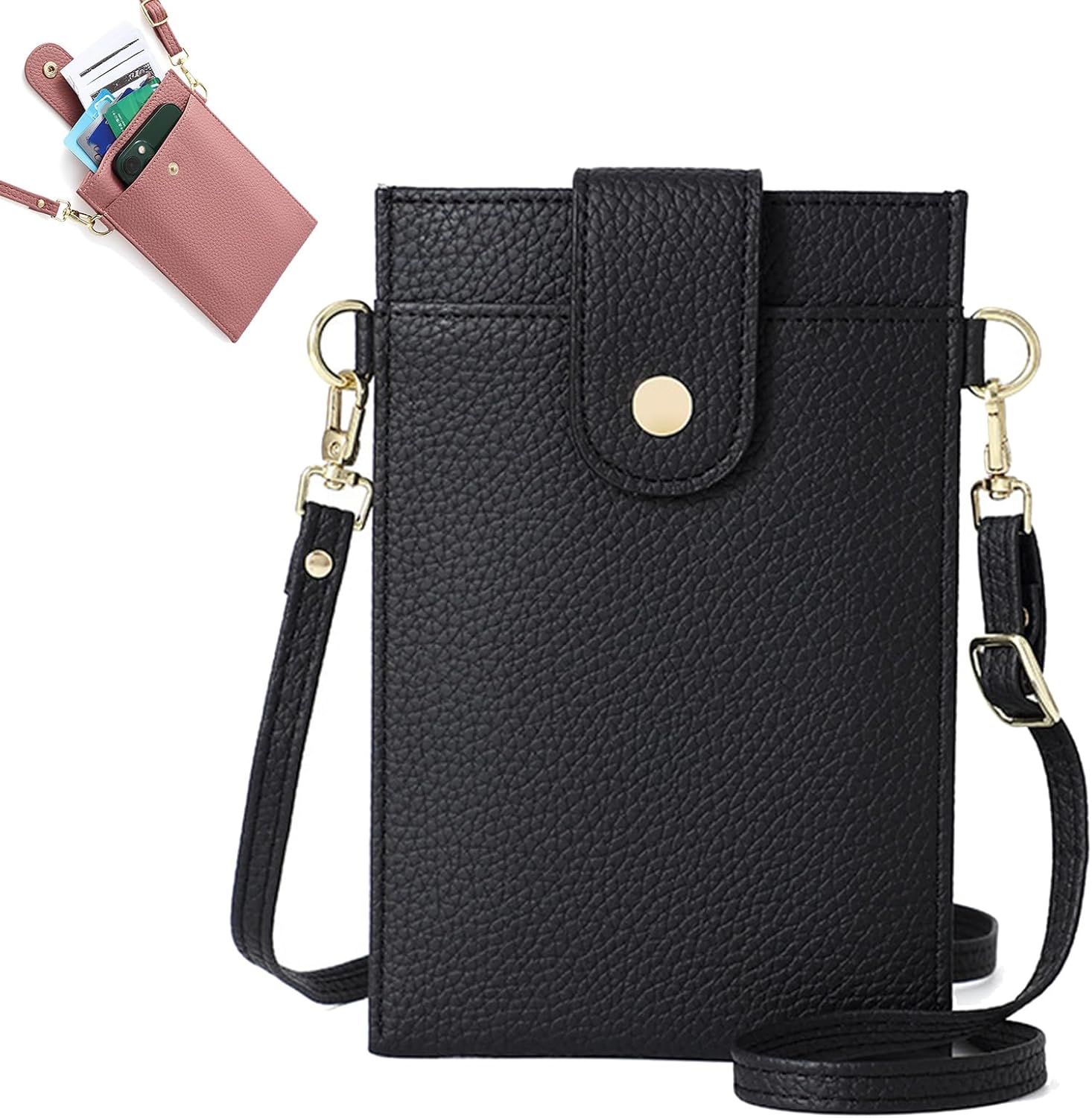 Purrcase 2025 New Women's Ultra-Slim Vertical Phone Wallet, Crossbody ...