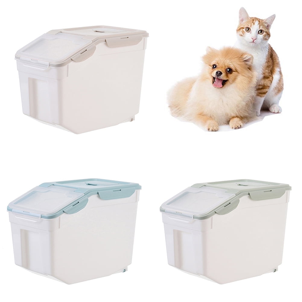 Purrfect 10kg Pet Dog Cats Food Barrel Sealed Container Moisture-proof Storage Bucket - Walmart.com