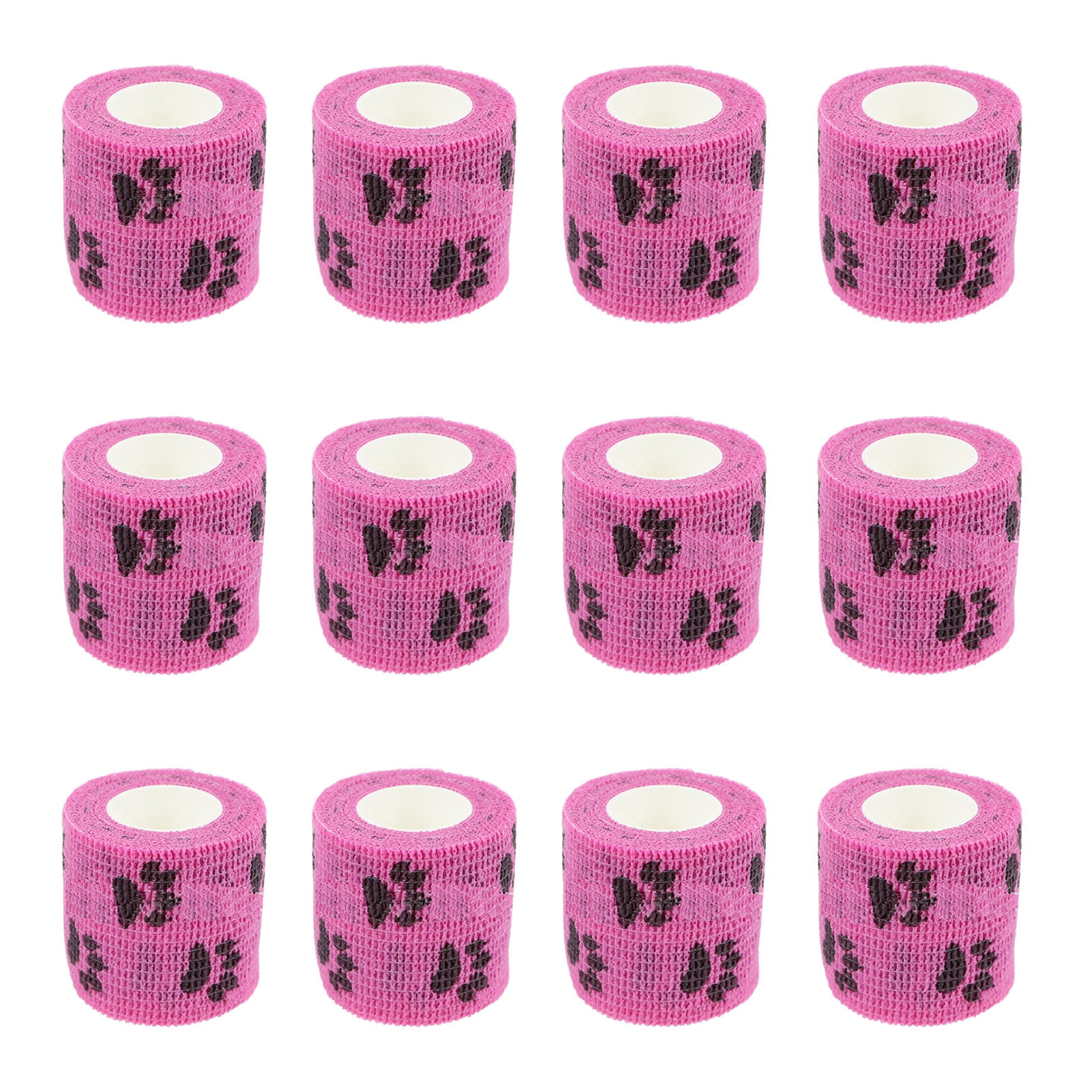 Purrfect 12 Rolls Pet Straps Claw Pattern Self Adhesive Bandage Wraps ...