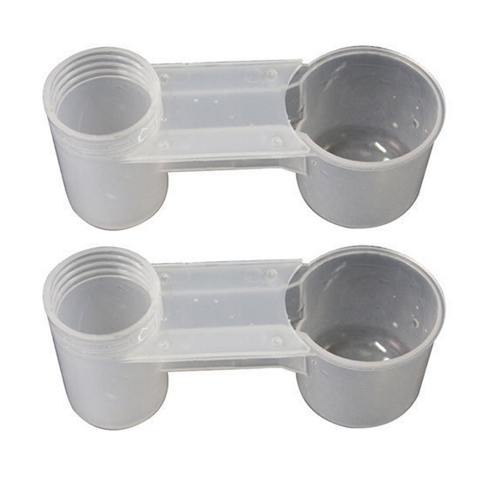Purrfect 2Pcs Bird Water Feeder Drinking Cup Double Mouth Water Guide ...