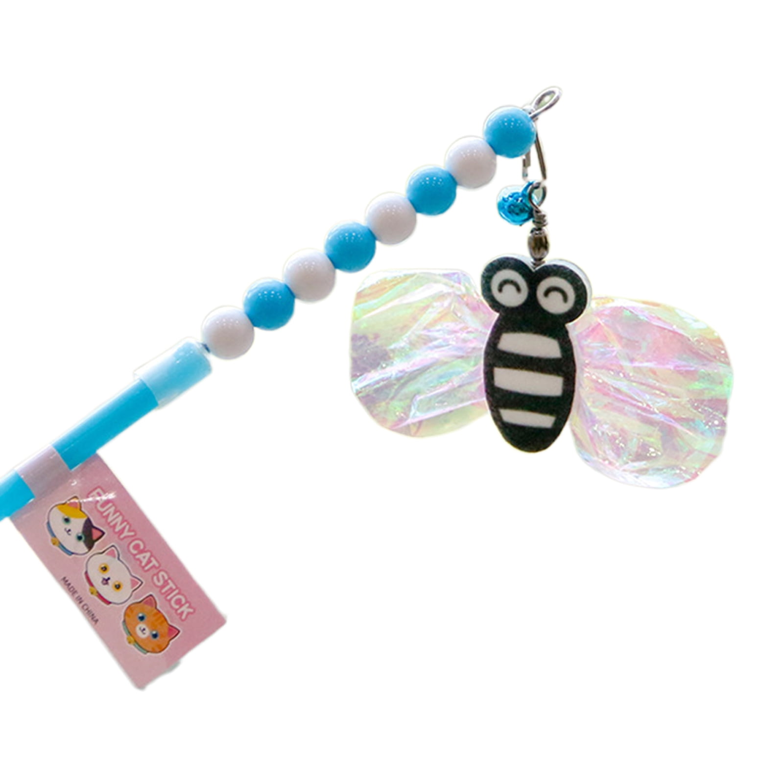 Purrfect Cat Wand Long Pole Relief Pressure Lightweight Teasing Cat ...