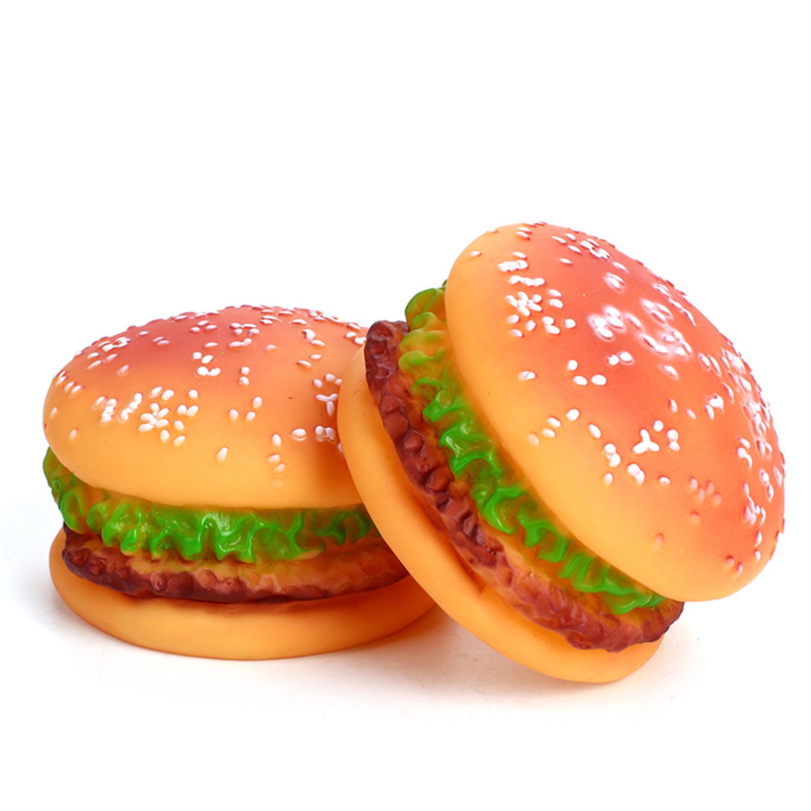 Purrfect Dog Chew Toy High Elasticity Making Sound Mini Hamburger Toy ...